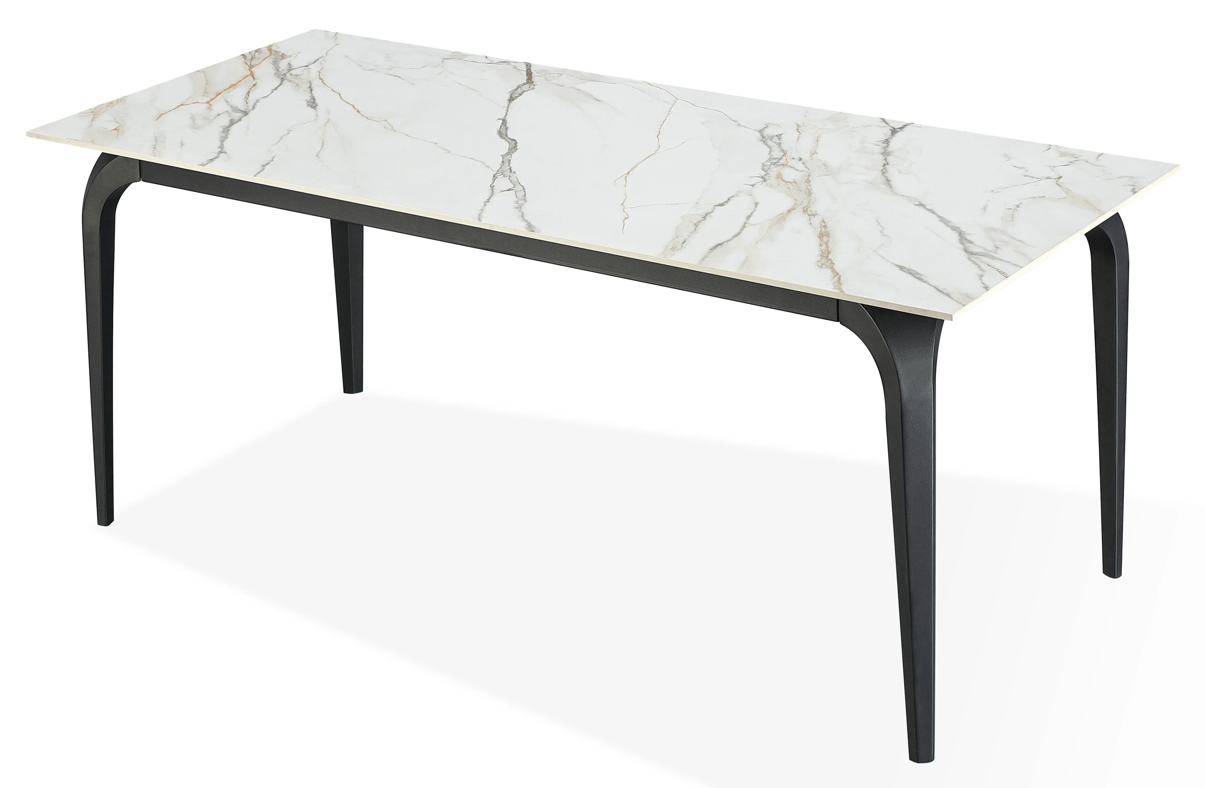 Modus Furniture Nicoya LJPM60 Stone Top Rectangular Dining Table in ...