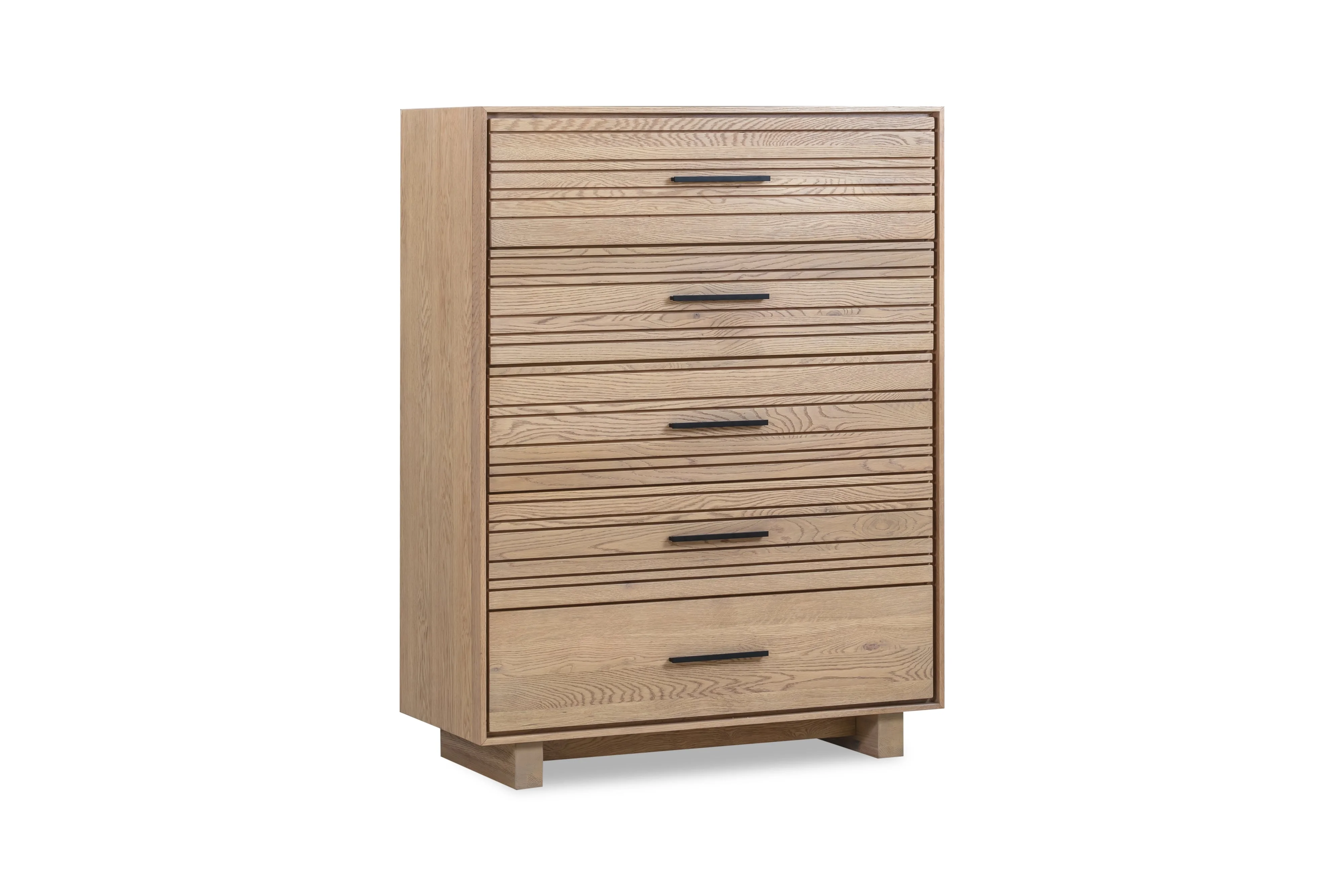 Modus Furniture Batten NERM84 5-Drawer Slatted Chest in Blonde Oak ...