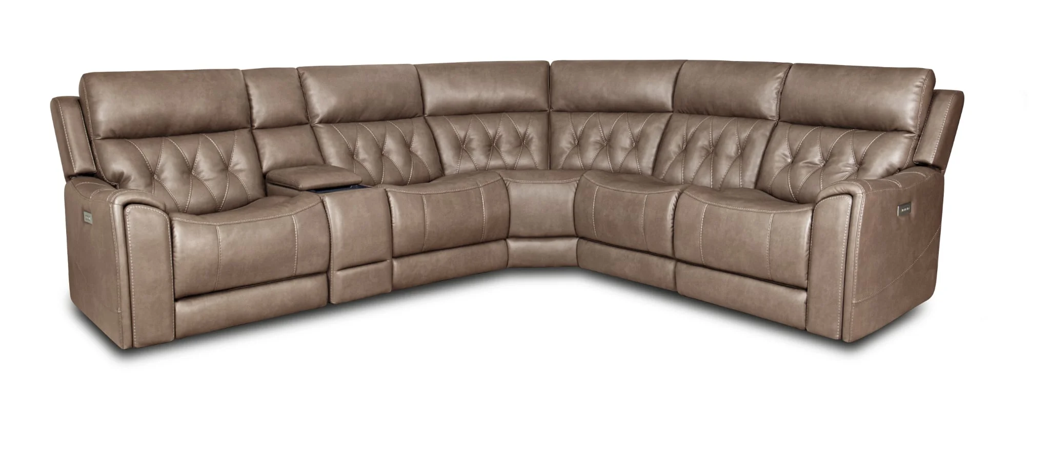 Moto Motion Canyon H451 Canyon Silt 6PC Sectional | Galleria Furniture ...