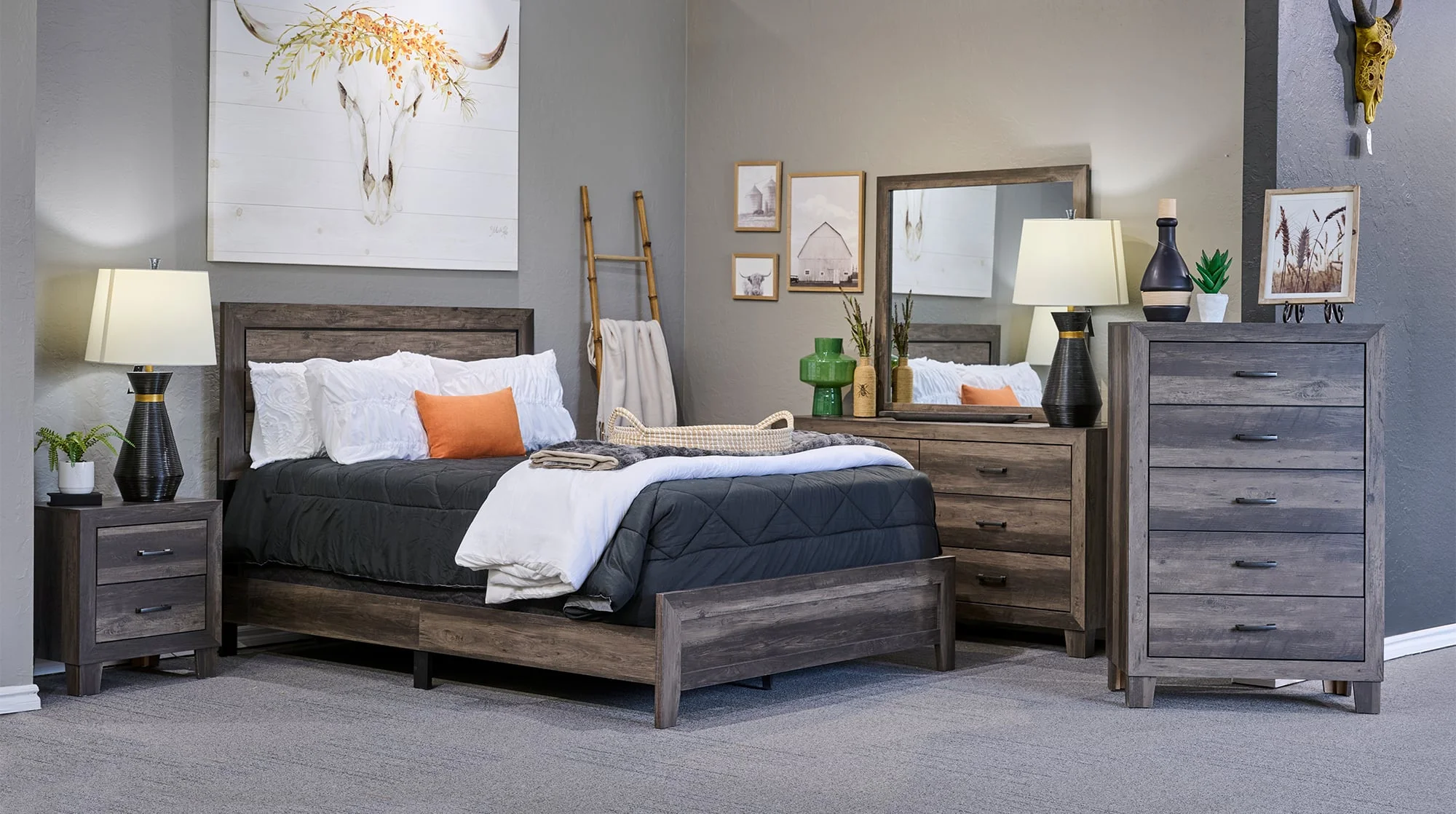 Elements International Makayla 19131 Makayla 4pc Bedroom set with FREE ...