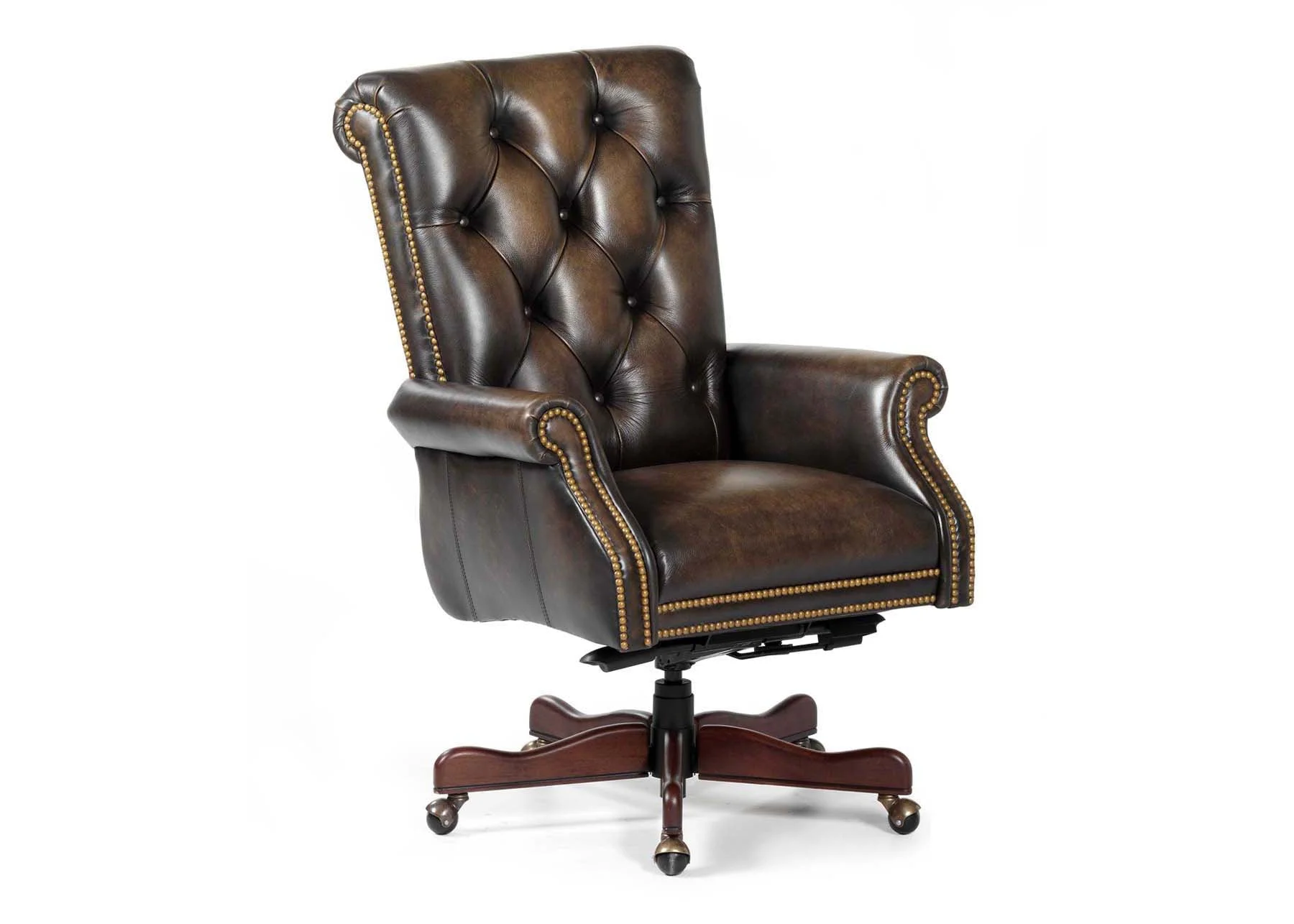 Quality Leather Quality Leather Kramer Desk Chair | Sprintz Furniture ...
