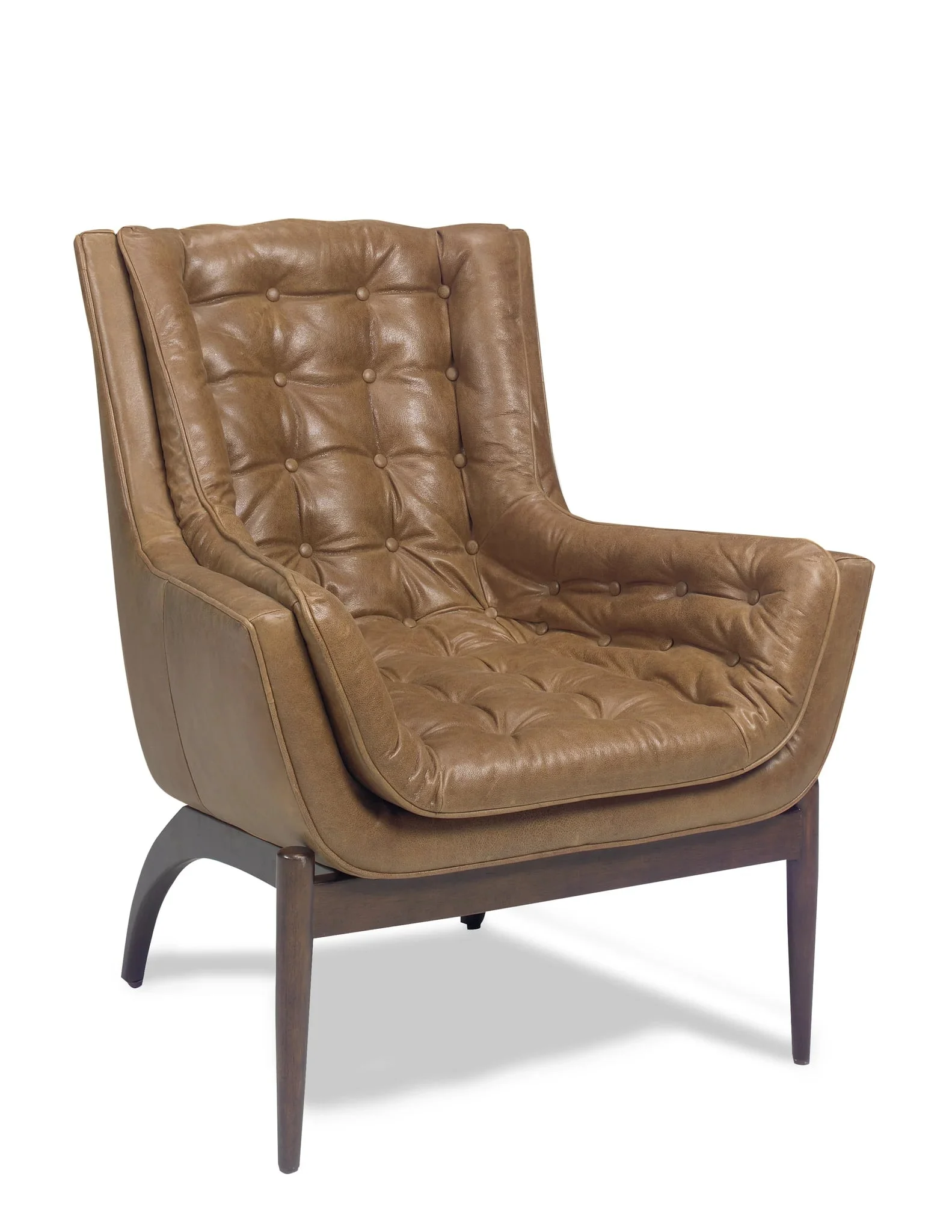 Kate & Olivia Verona Button-Tufted Leather Chair | Sprintz Furniture ...