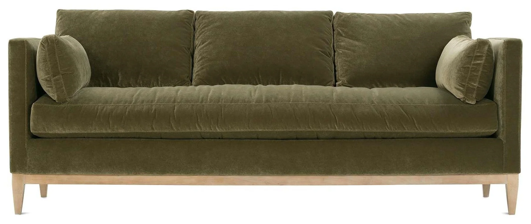 Robin Bruce Leo Contemporary Sofa with Wood Base | Sprintz Furniture ...