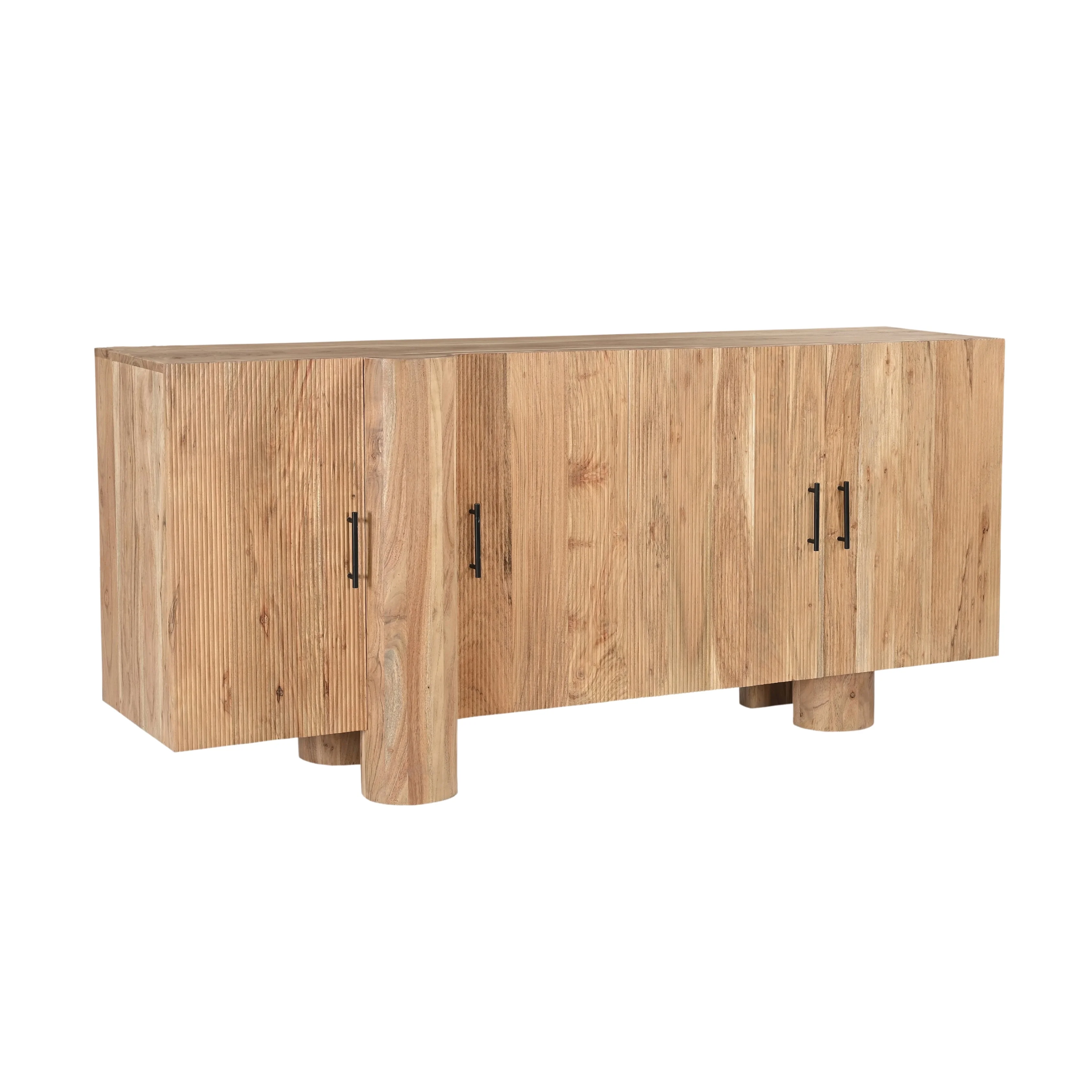 Coast2Coast Home Holcomb 12638 Rustic Four Door Credenza with Cylinder ...