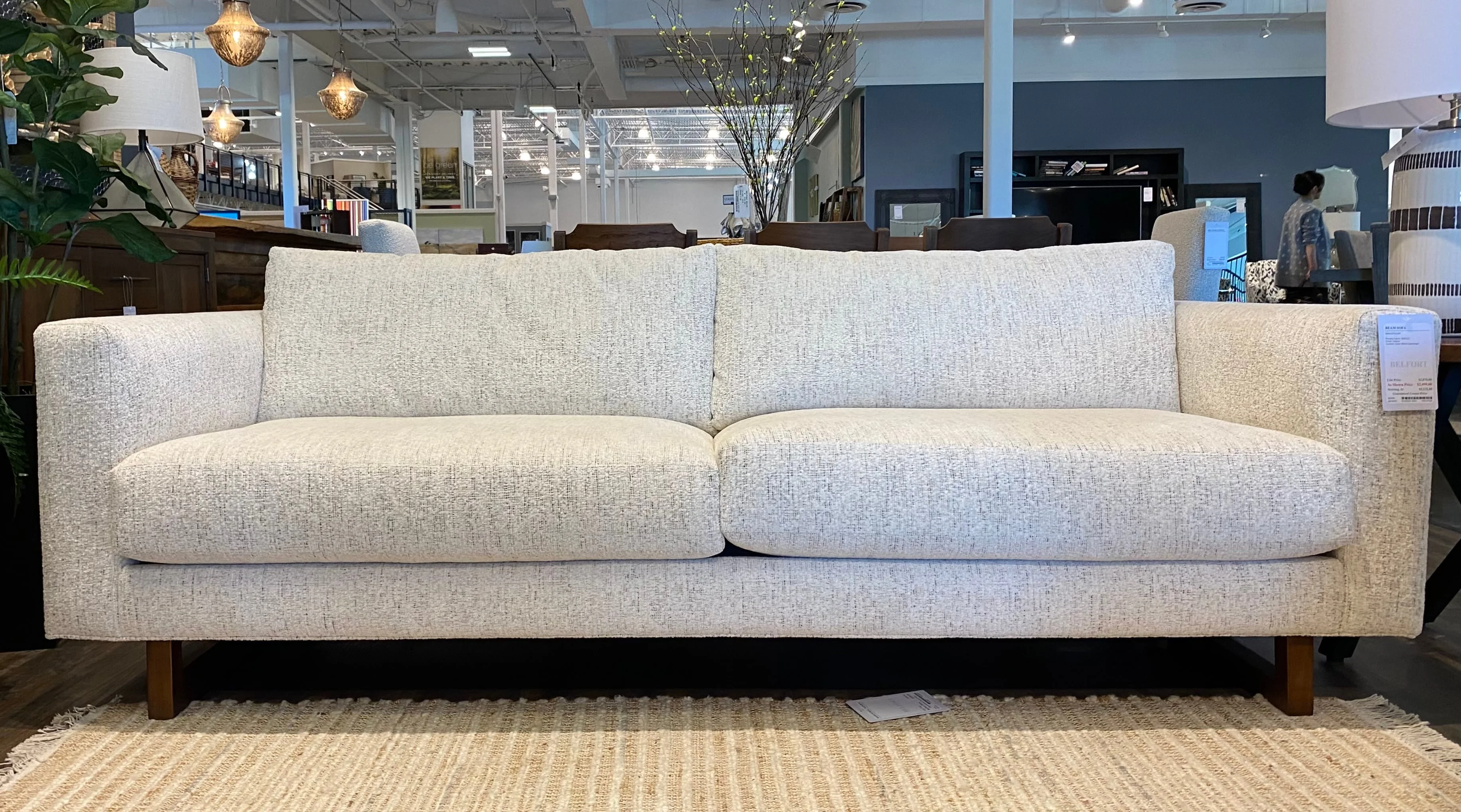 Younger Beam 758747636 Sofa | Belfort Furniture | Uph - Stationary Sofas