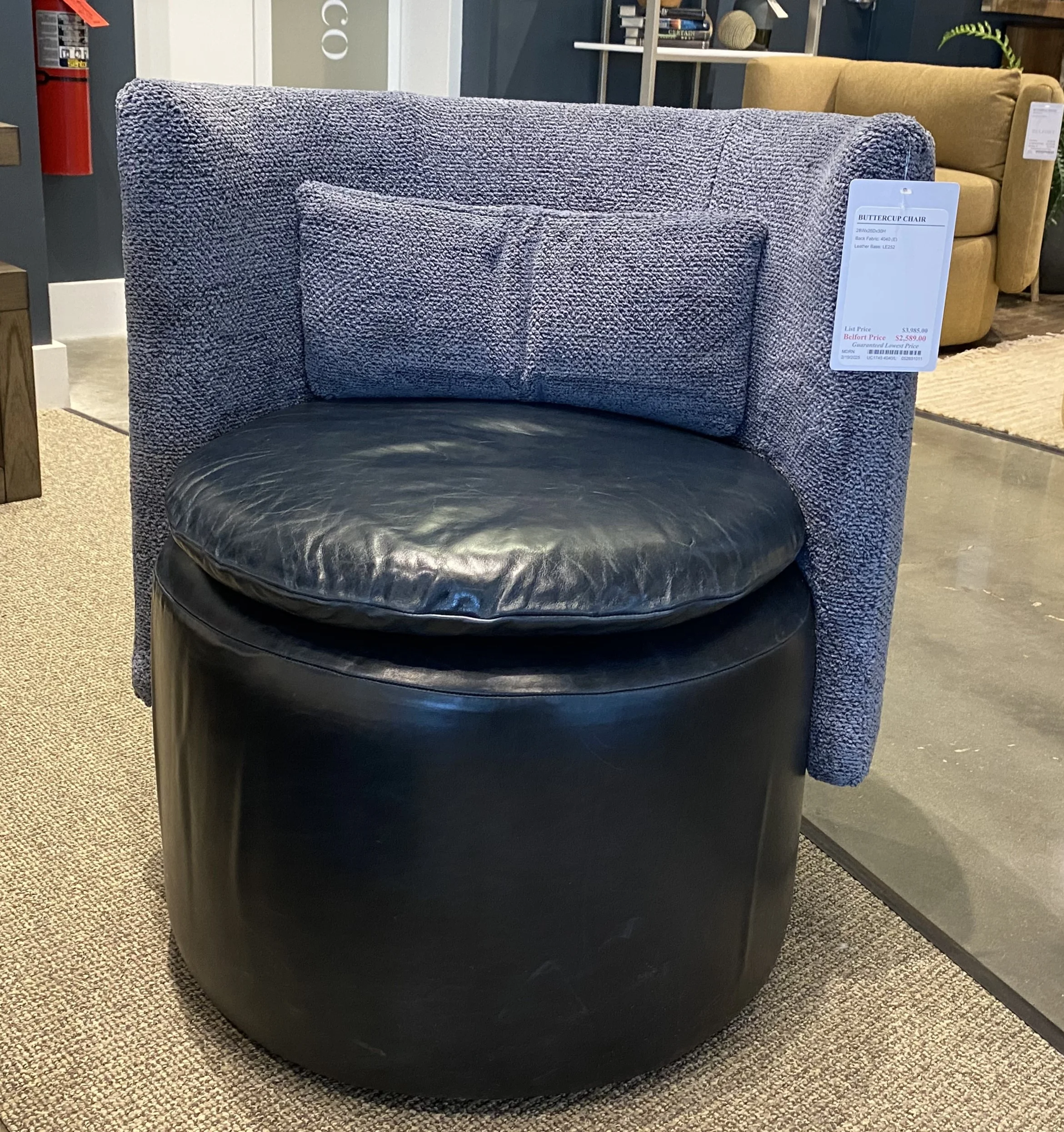 Younger Swivel Chairs 052651011 Buttercup Chair | Belfort Furniture ...