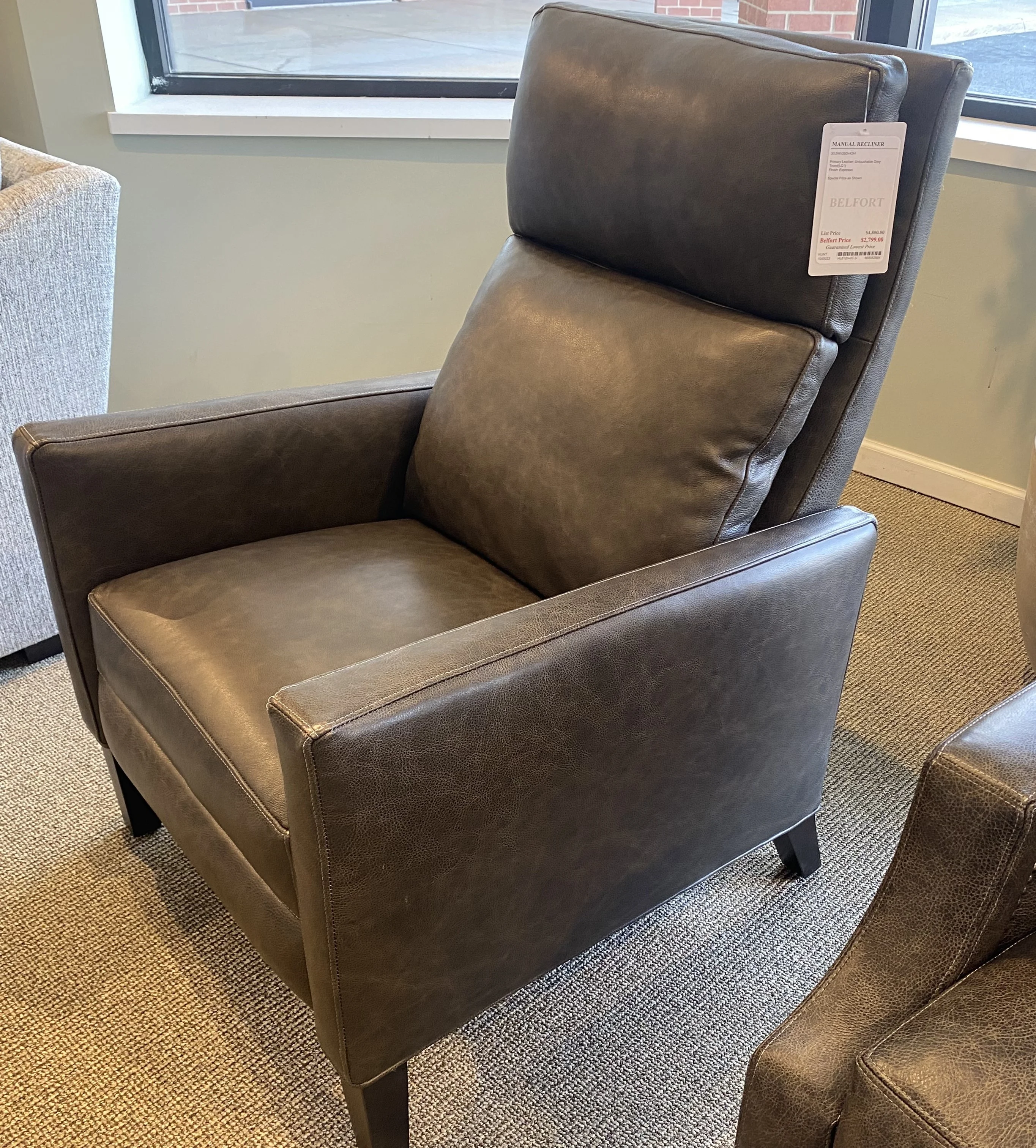 Huntington House Recliners 869082884 Contemporary Push-Back High-Leg ...