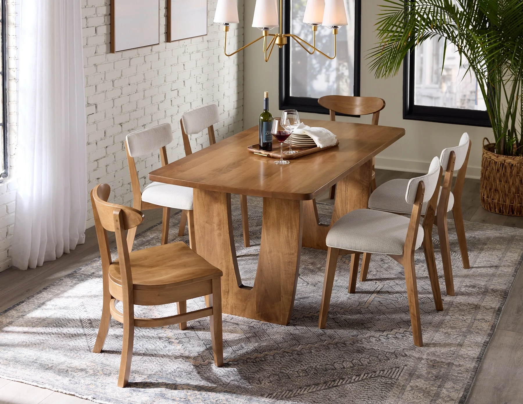 Archbold Furniture Amish Essentials Casual Dining 400B03MHx1+41081MHx2 ...