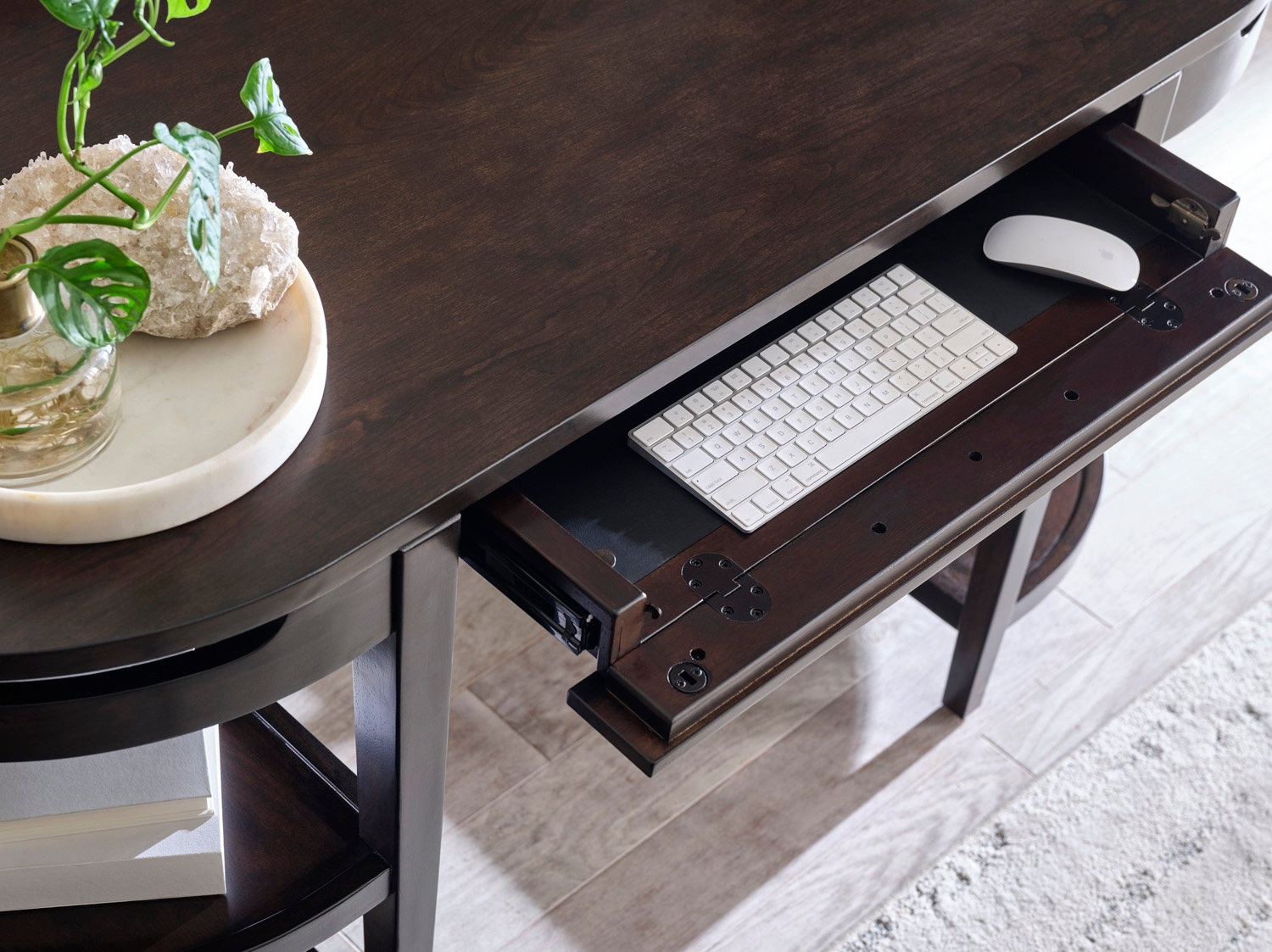 Aspenhome Sutton I3048-360WD Transitional 60" Writing Desk with Drop ...