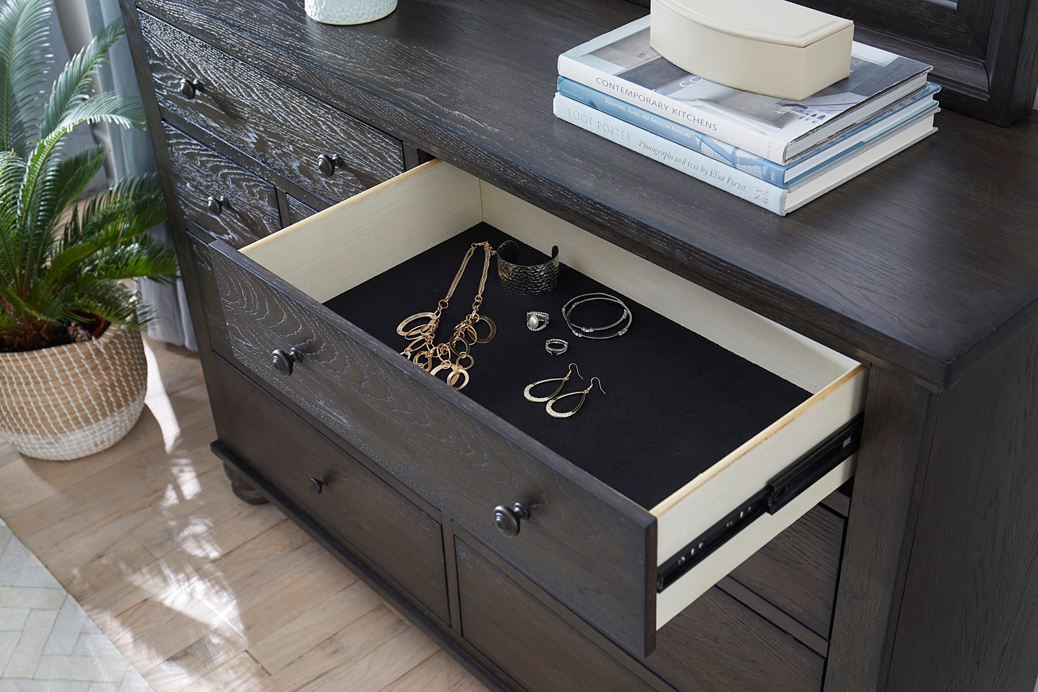 Aspenhome Cambridge ICB-455-PPR-6 Transitional 9-Drawer Chesser ...