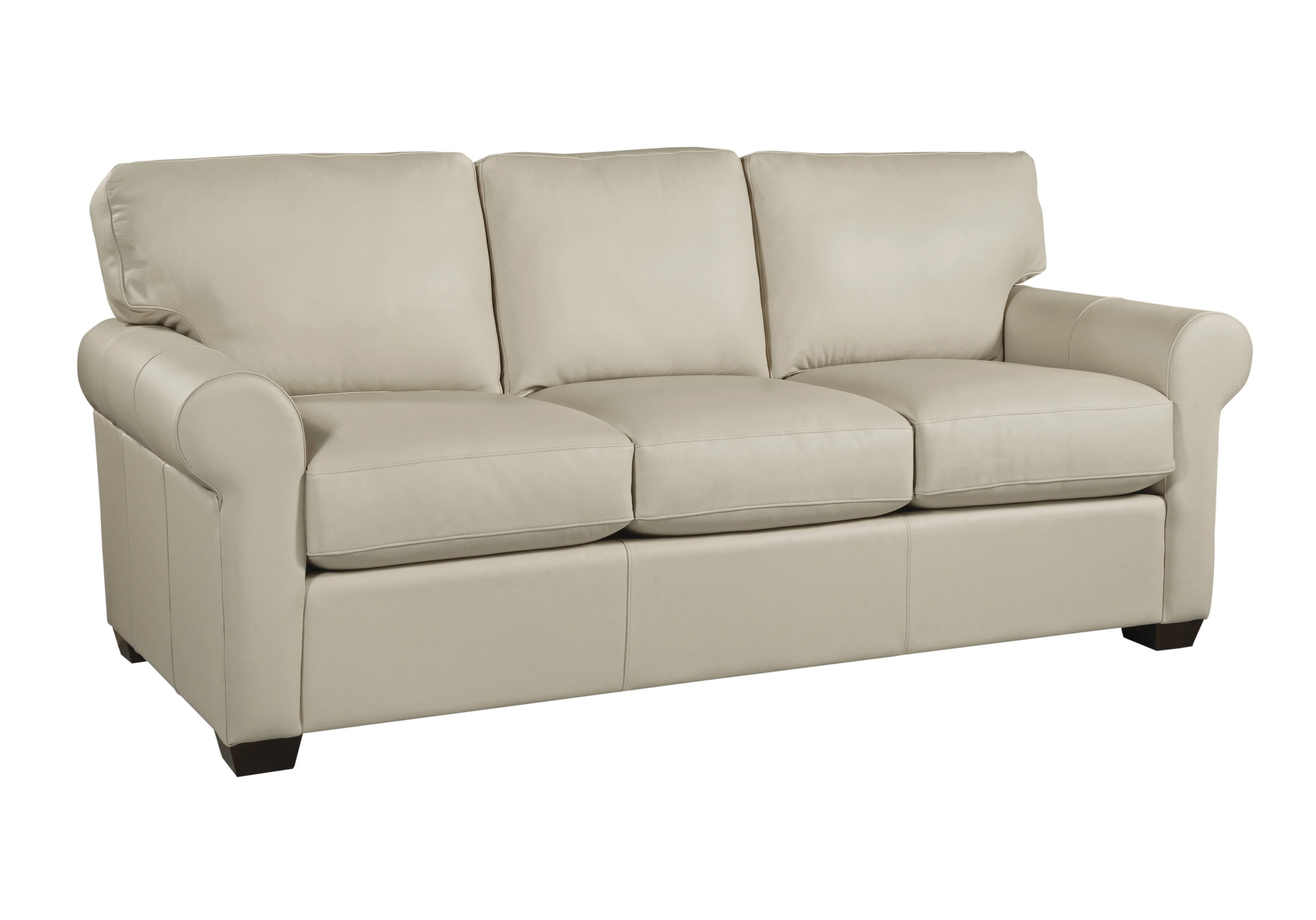 Braxton Culler Bedford 728-L11 Bedford Three over Three Leather Sofa ...