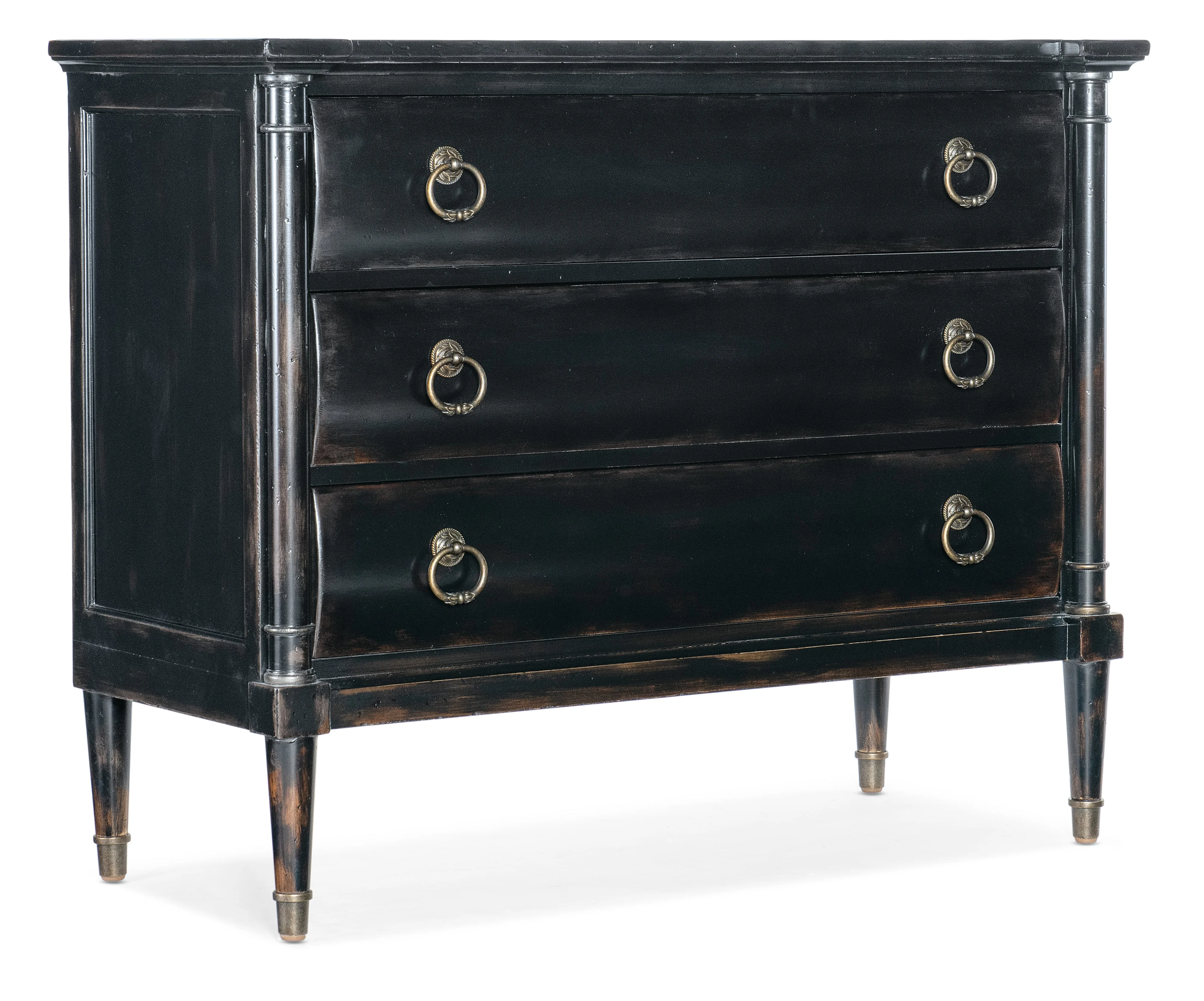 Hamilton Home Charleston Traditional 3-Drawer Bedroom Chest with ...