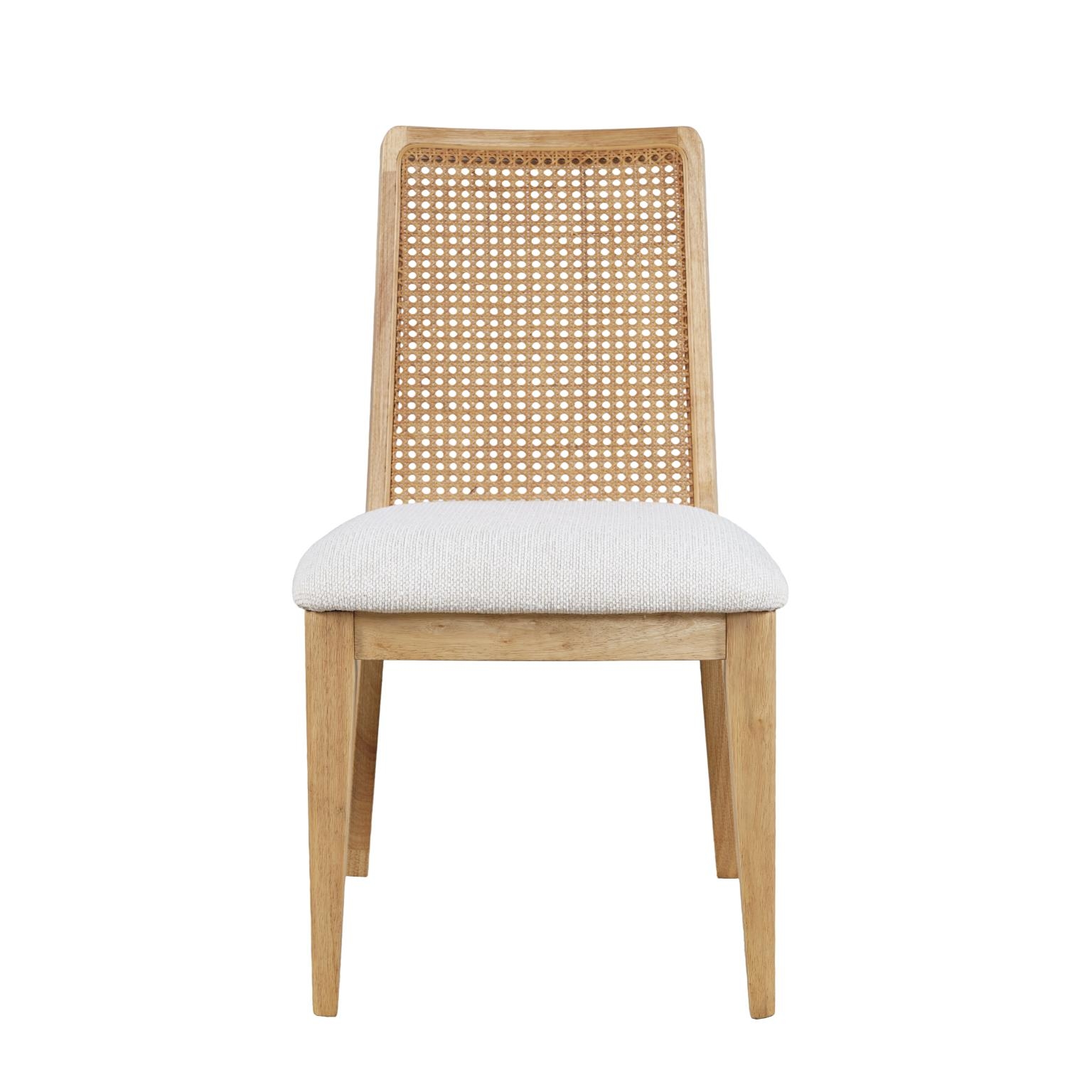 Jofran Ellington 2421-DANECHNAT Transitional Cane Back Dining Chair ...