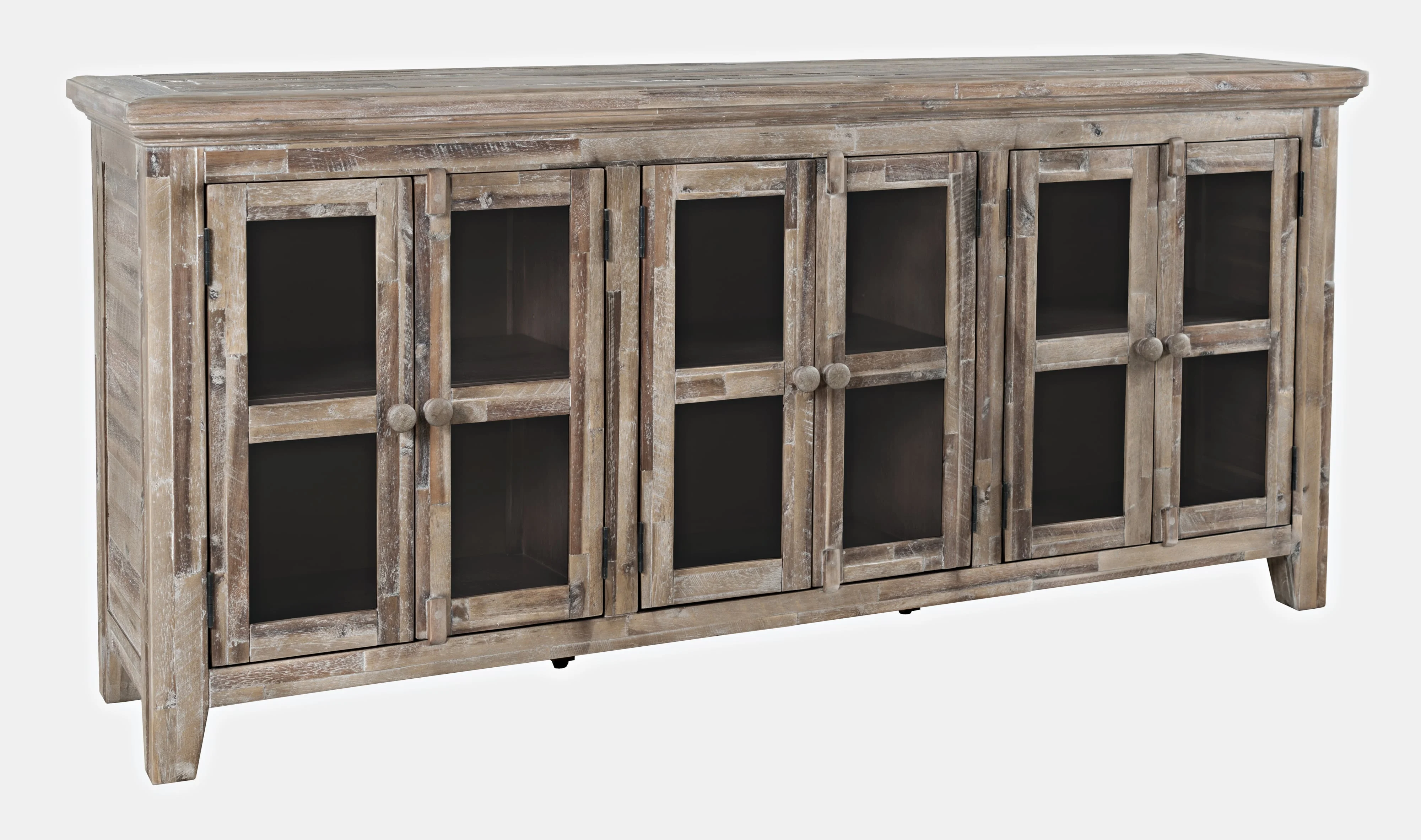 Jofran Rustic Shores 2125-7032 Rustic 6 Door Low Cabinet | Mueller ...