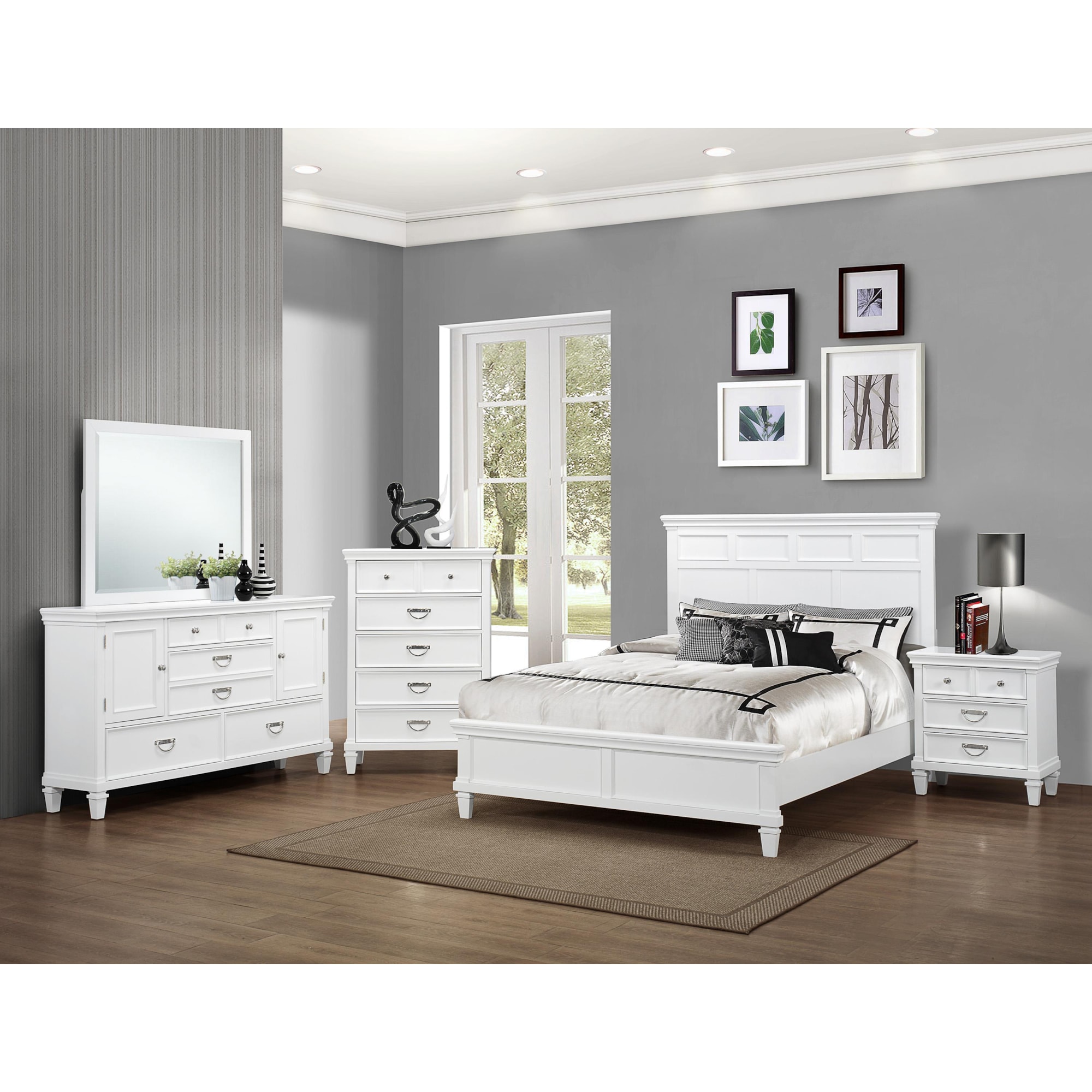 Crown Mark Hannah B9100-4x1+x1+B9100-2x1+B9100-11x1+B9100-1x1 Full Bedroom Group | A1 Furniture ...