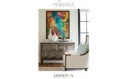 Lexington Ariana 732-961C Cheval Bar Cabinet with Glass Storage LED ...