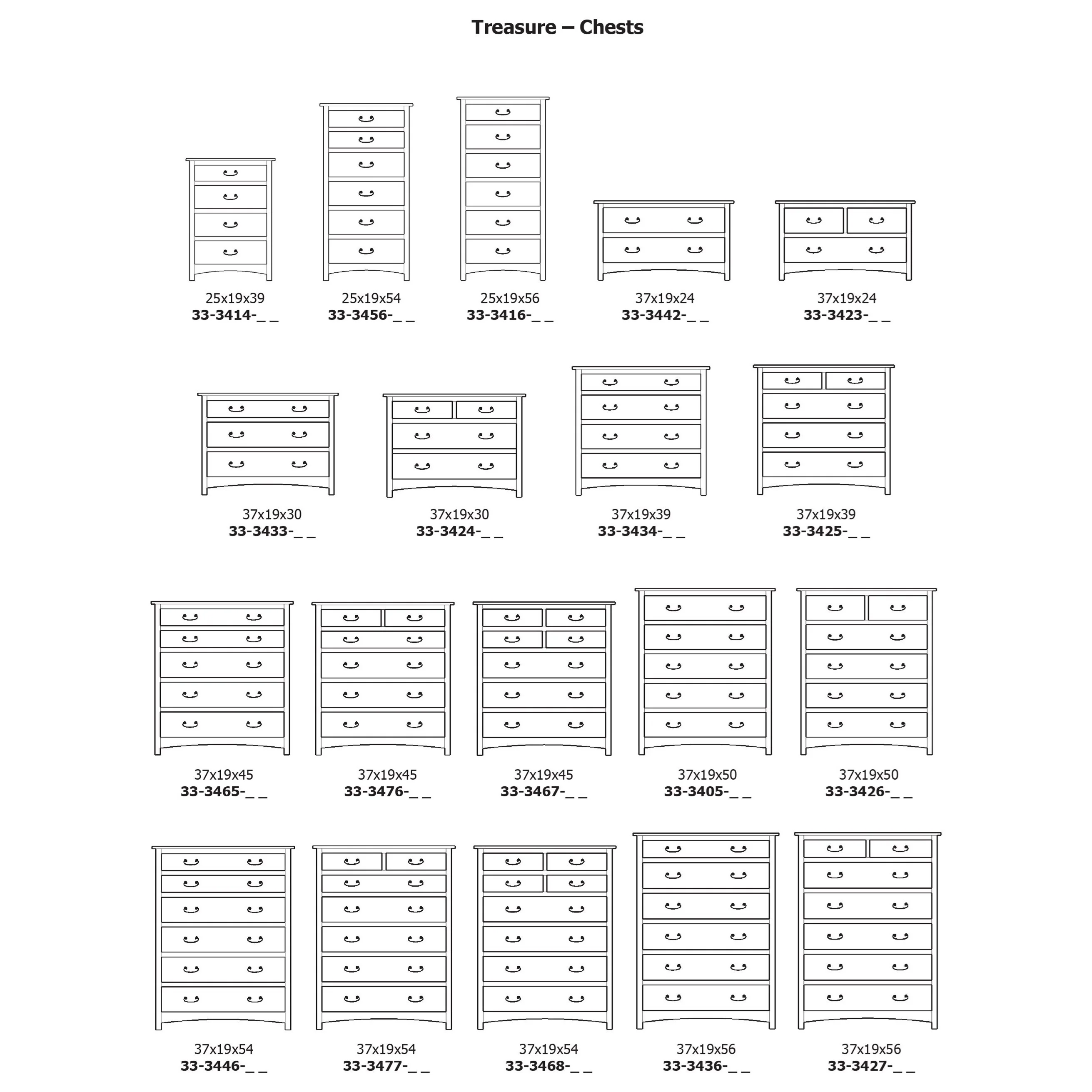 treasure chest dimensions