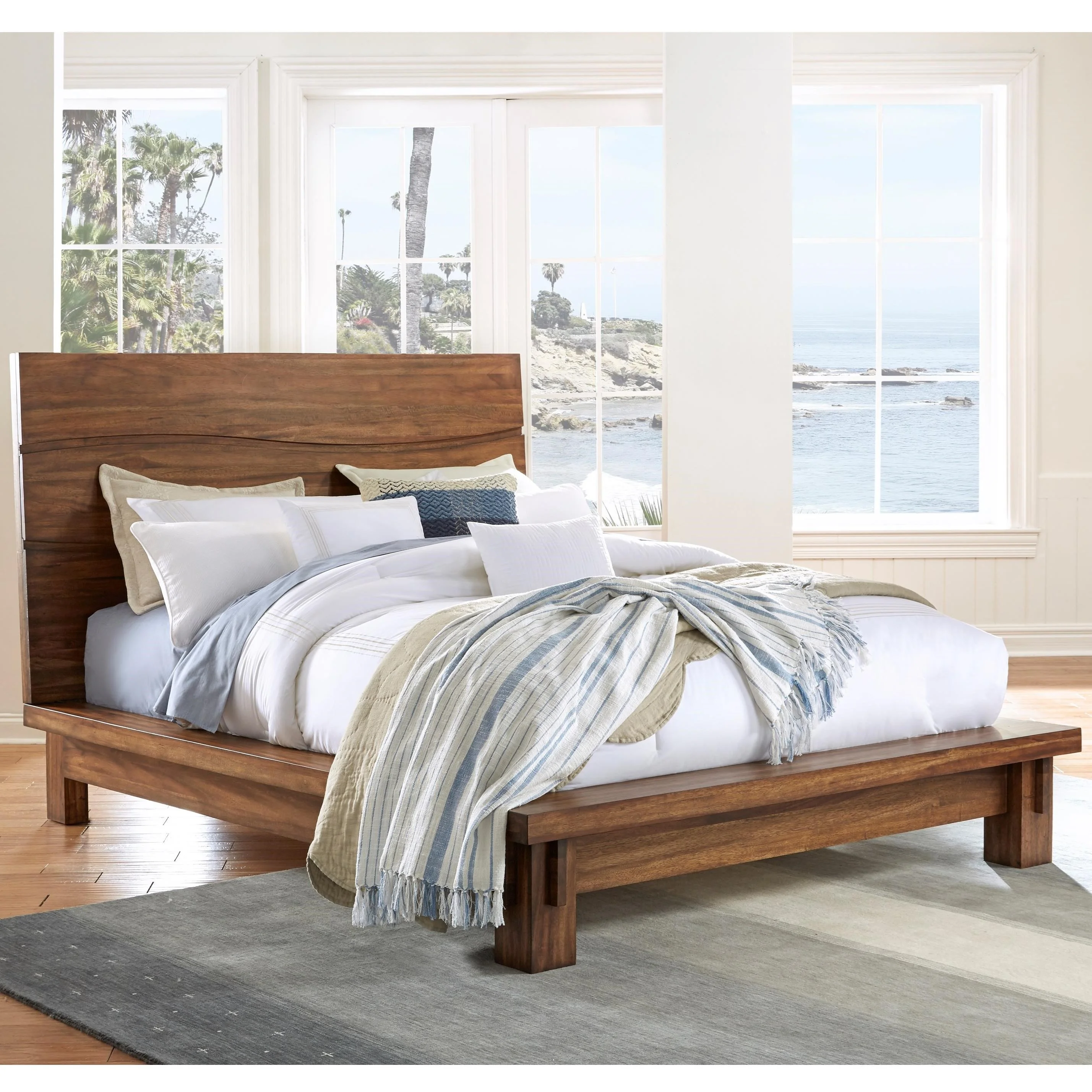 solid wood bed frame king size