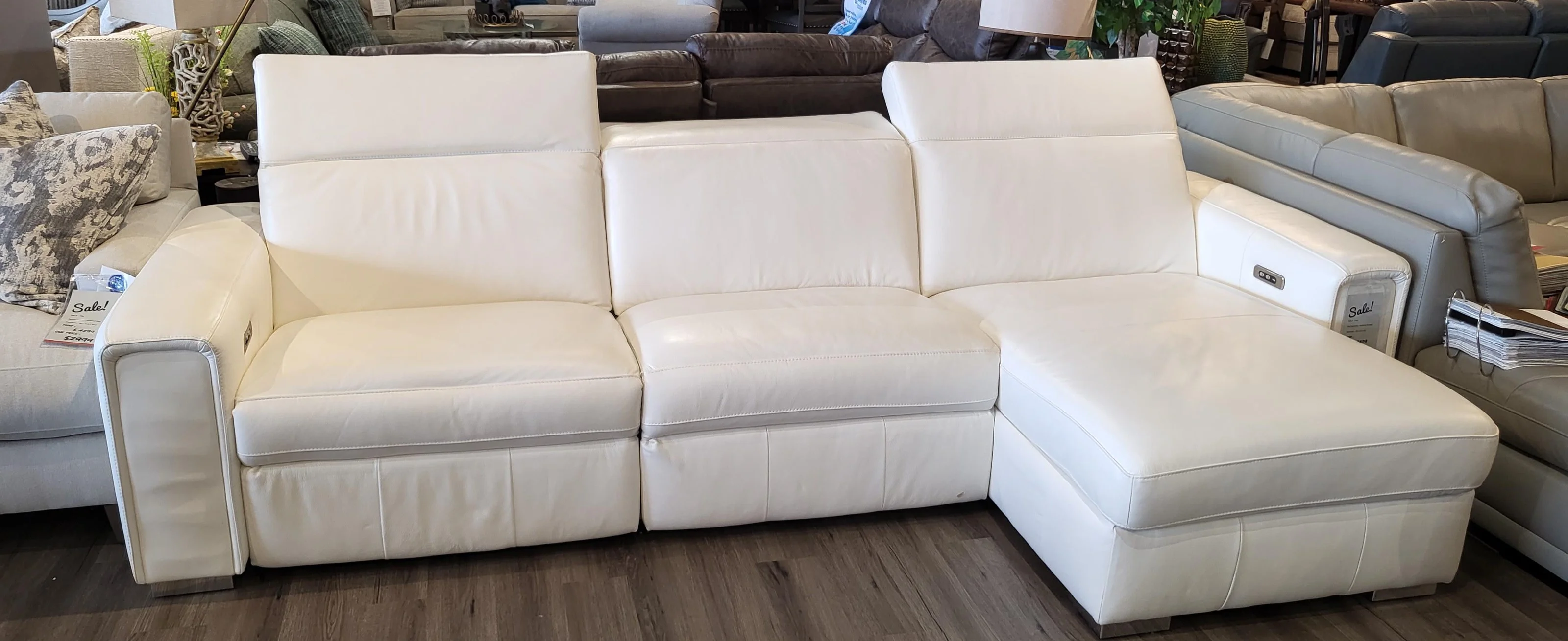 Palliser Titan Titan-2pc Power Leather Reclining Sectional Sofa With ...