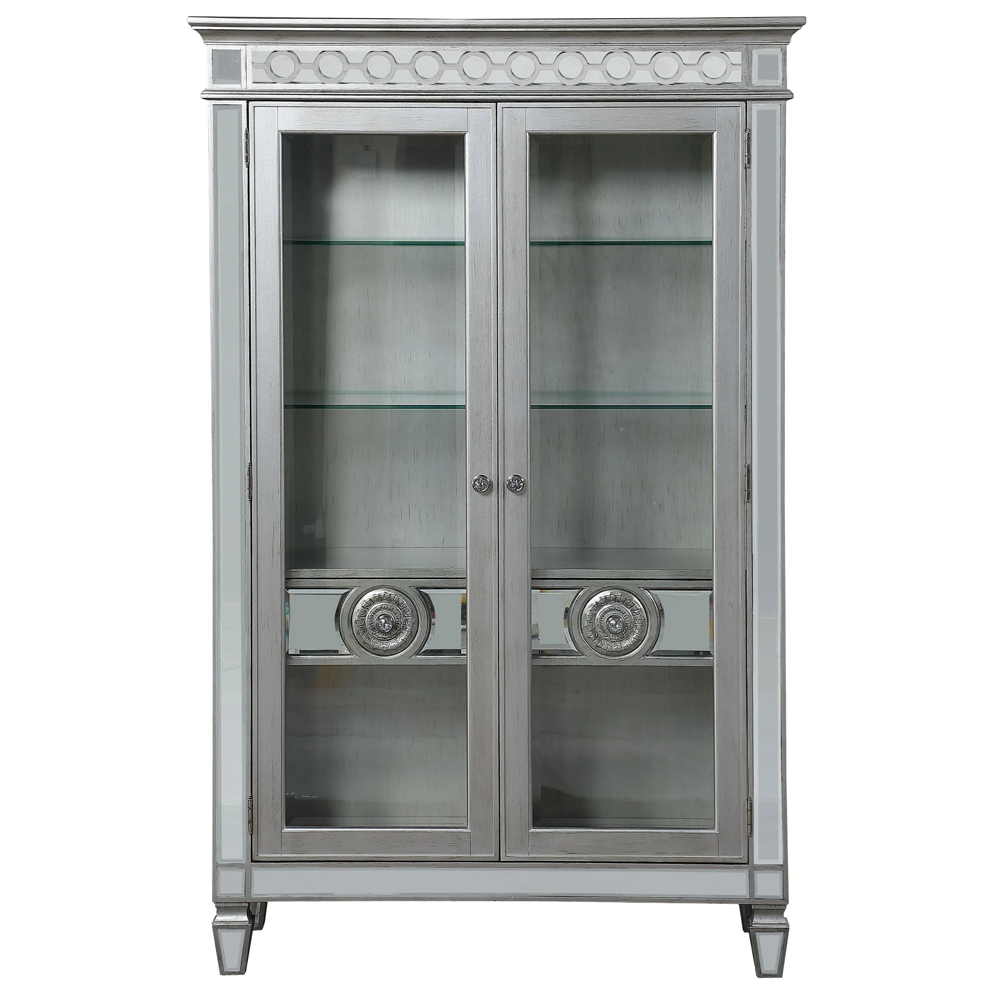 Acme Furniture Varian 66166 Glam Curio Cabinet with 2 Drawers | A1 ...