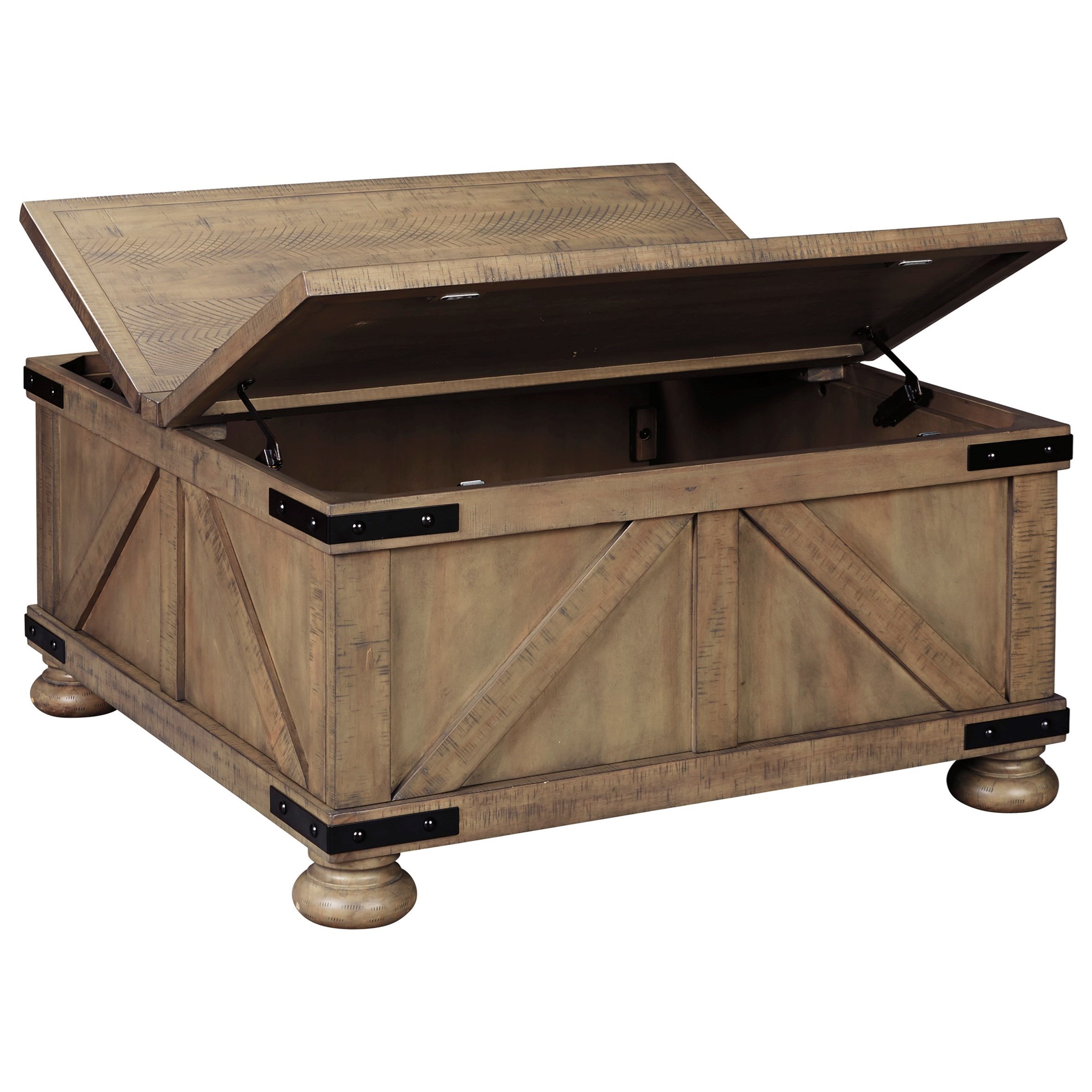 Signature Design by Ashley Aldwin T457-20 Farmhouse Cocktail Table with ...