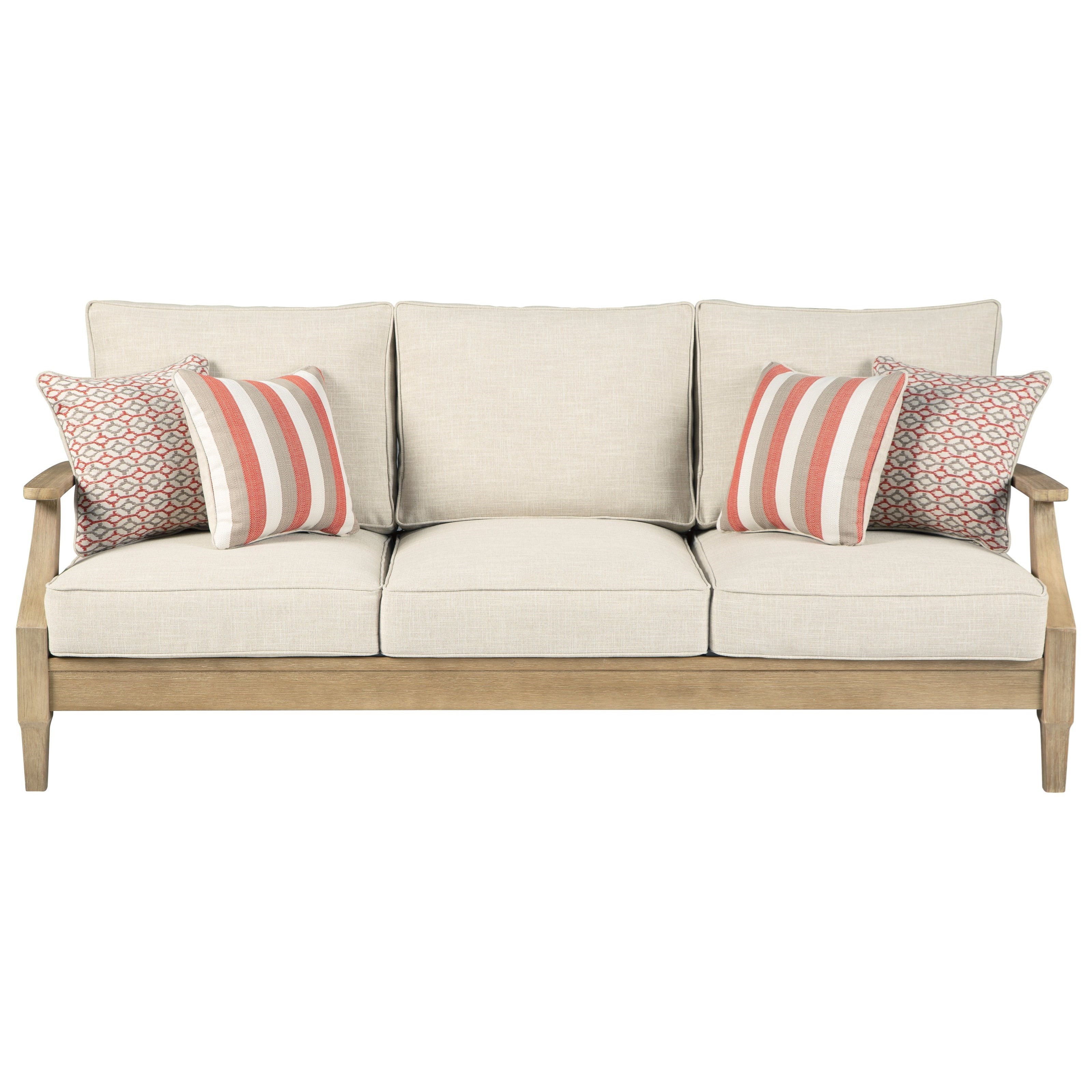 Signature Design by Ashley Clare View Casual Sofa with Cushion | Royal ...