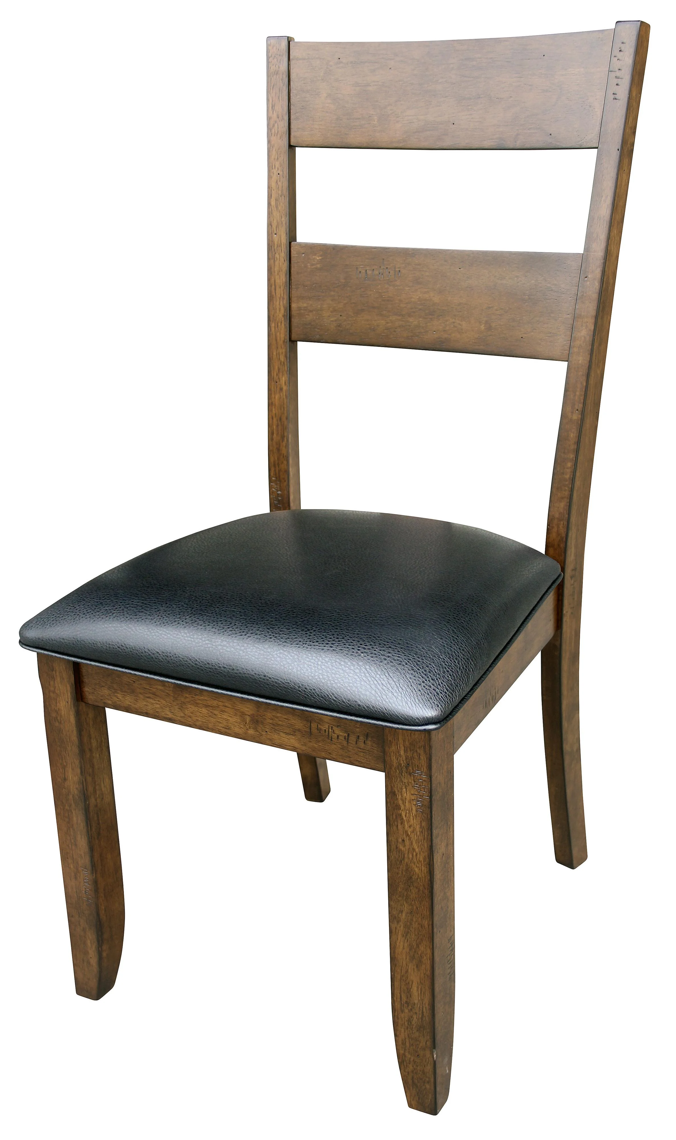 A-America Mariposa MRPRW255K Ladder Back Side Chair with Upholstered ...
