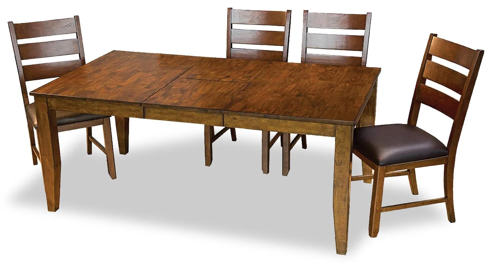 AAmerica Mason 9941281 Rectangular Butterfly Leaf Dining Table With 4 ...