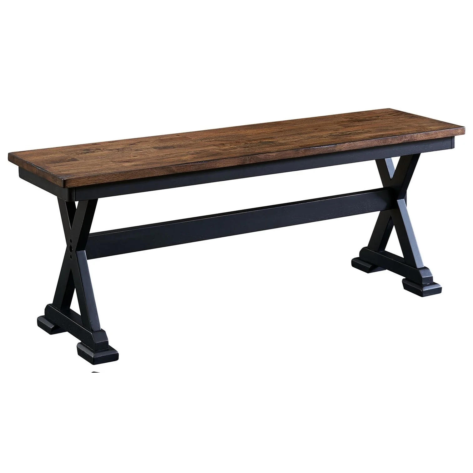 A-America Stormy Ridge STOBL295K Rustic Solid Wood Dining Bench with ...