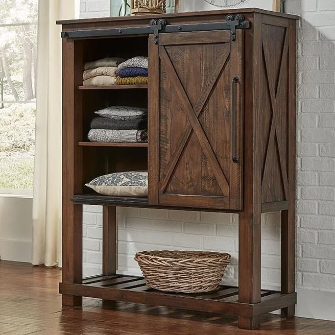 A-America Sun Valley SUVRT5630 Rustic Barn Door Chest with Adjustable ...