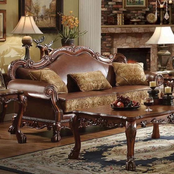 ACME Furniture Dresden II 15160 Traditional European Sofa with Two Tone ...