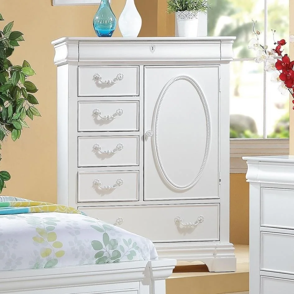 Acme Furniture Estrella 30246 Traditional Door Chest with Felt-Lined ...