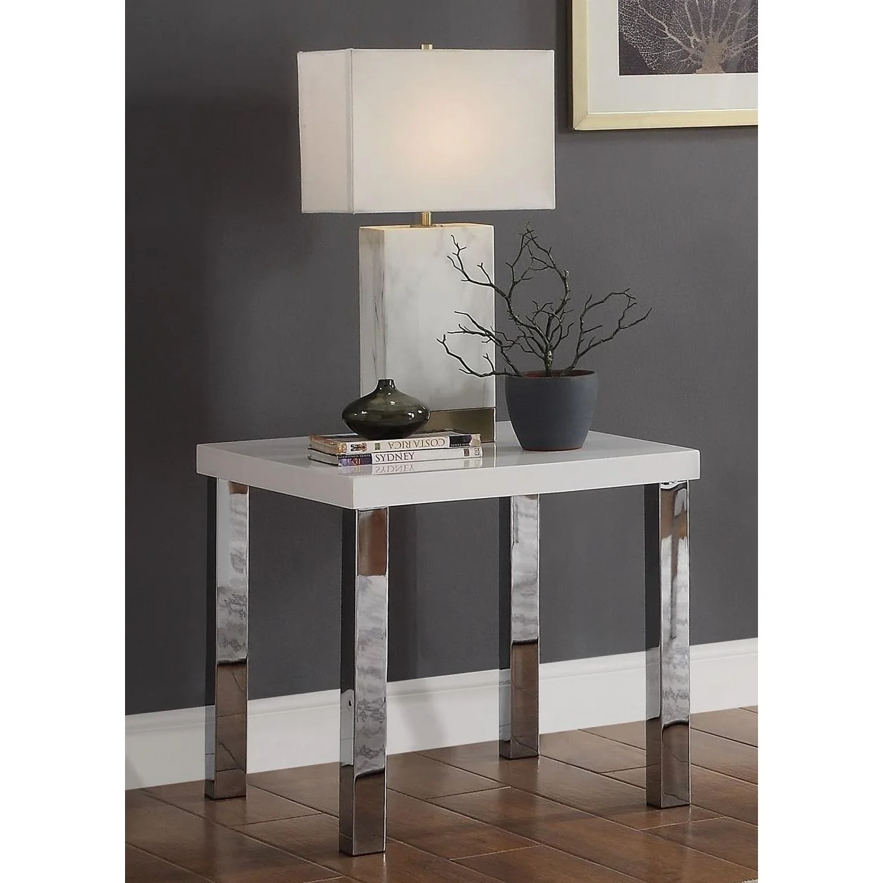 Acme Furniture Harta 82332 Contemporary End Table with Square Top ...