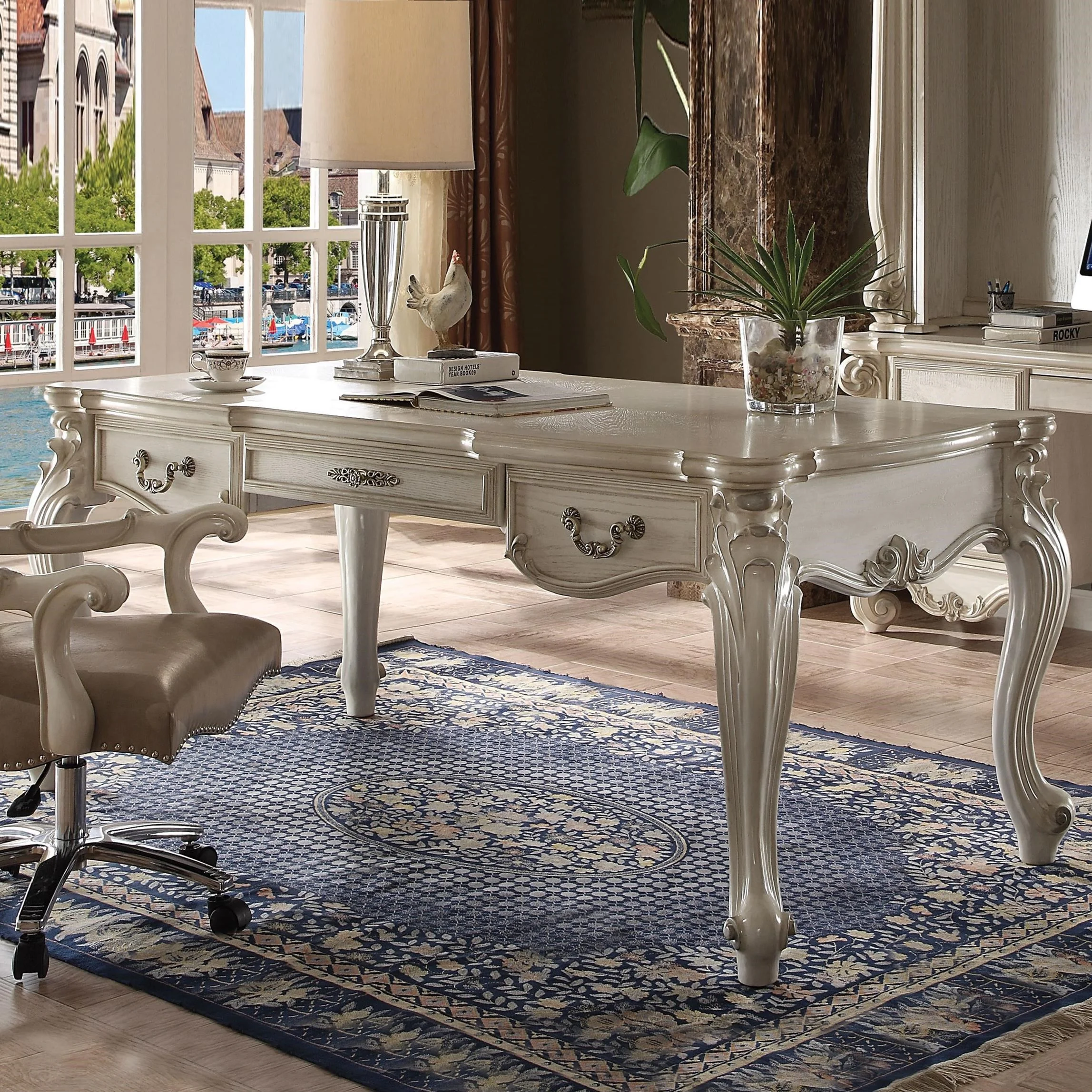 Acme Furniture Versailles 92275 Executive Desk (Leg) | Del Sol ...