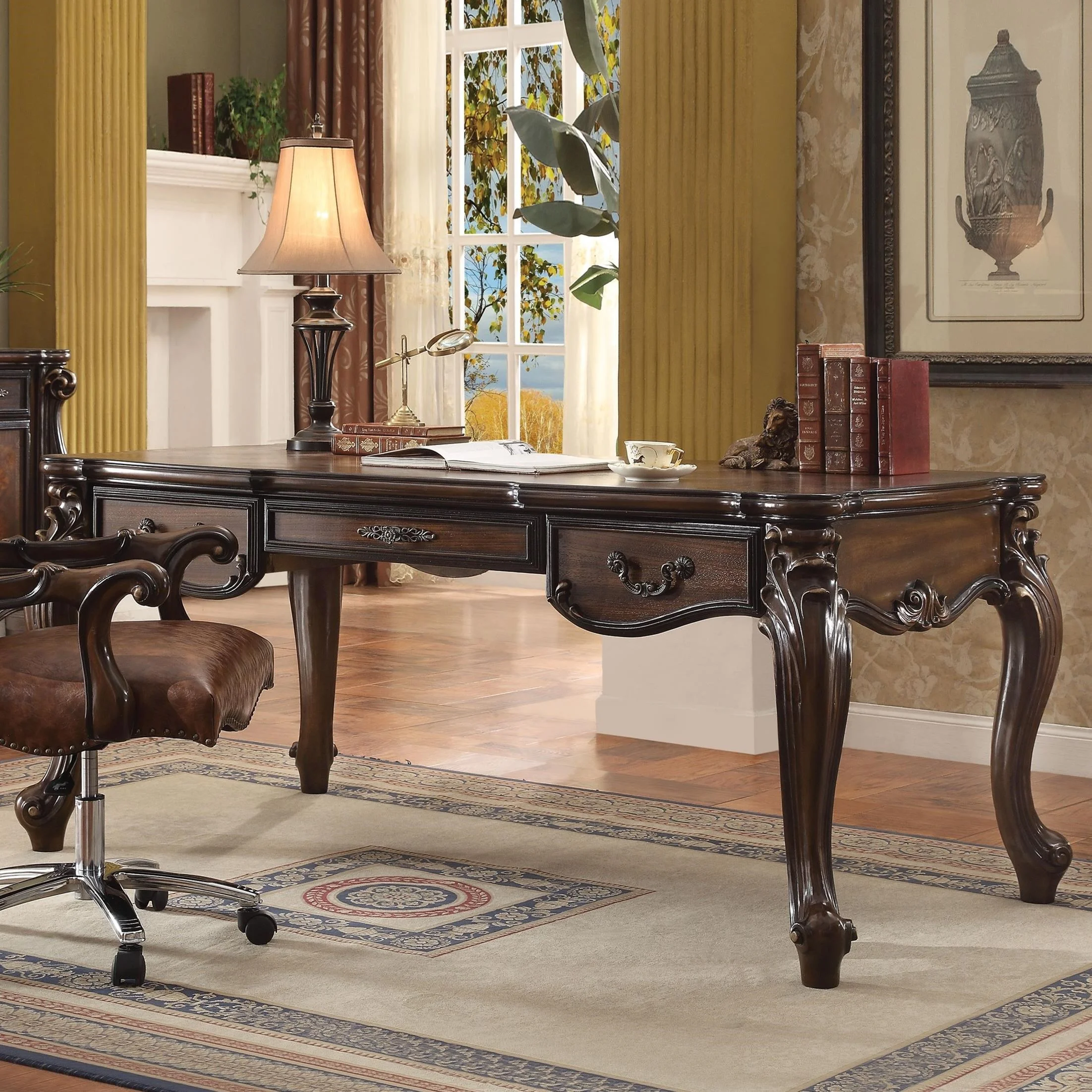 Acme Furniture Versailles 92280 Executive Desk (Leg) | Del Sol ...