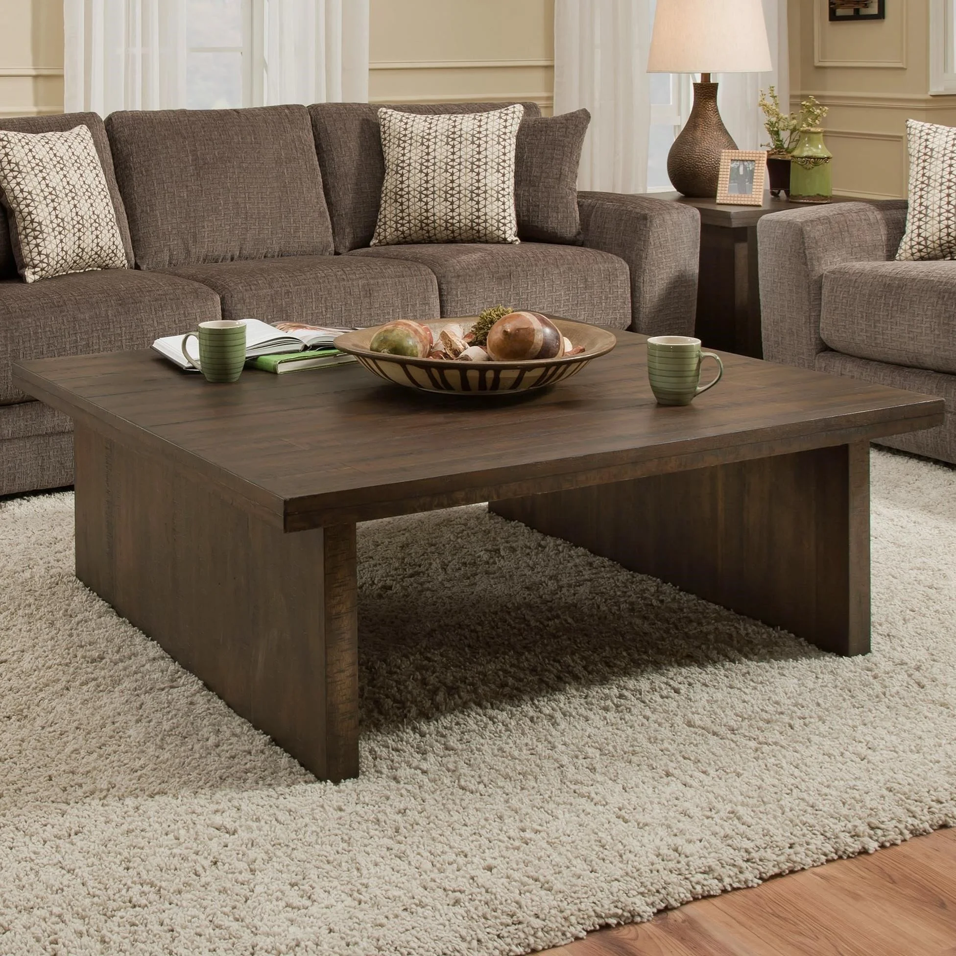 Albany 129 129-COF-DISWAL Contemporary Square Coffee Table | Furniture ...