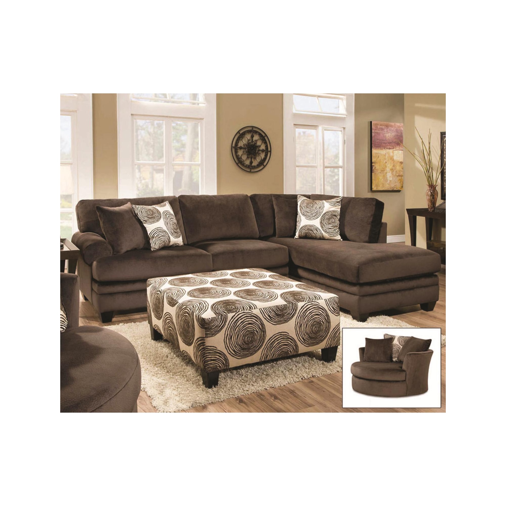 Albany 8642 8642-61-GENS-35218x1+8642-67-GENS-35218x1 Groovy Chocolate ...