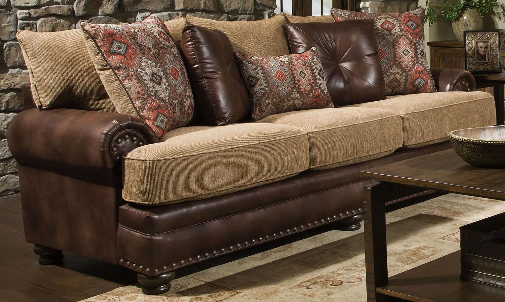 Albany Sublime Treasure 100238174 Yellowstone Chocolate Sofa | Schewels ...