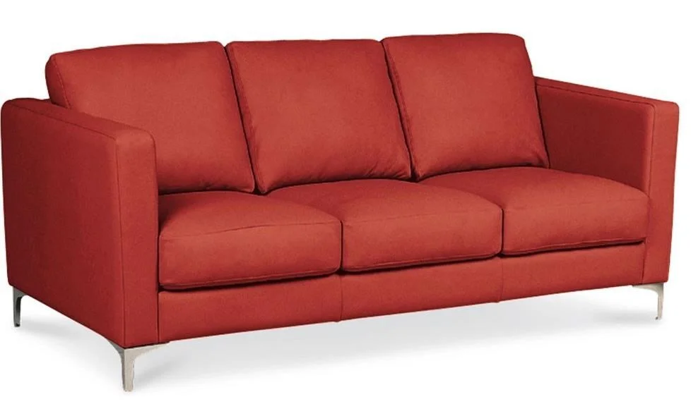American Leather Kendall KND-SO3-ST Contemporary 74 Inch Sofa with 3 ...