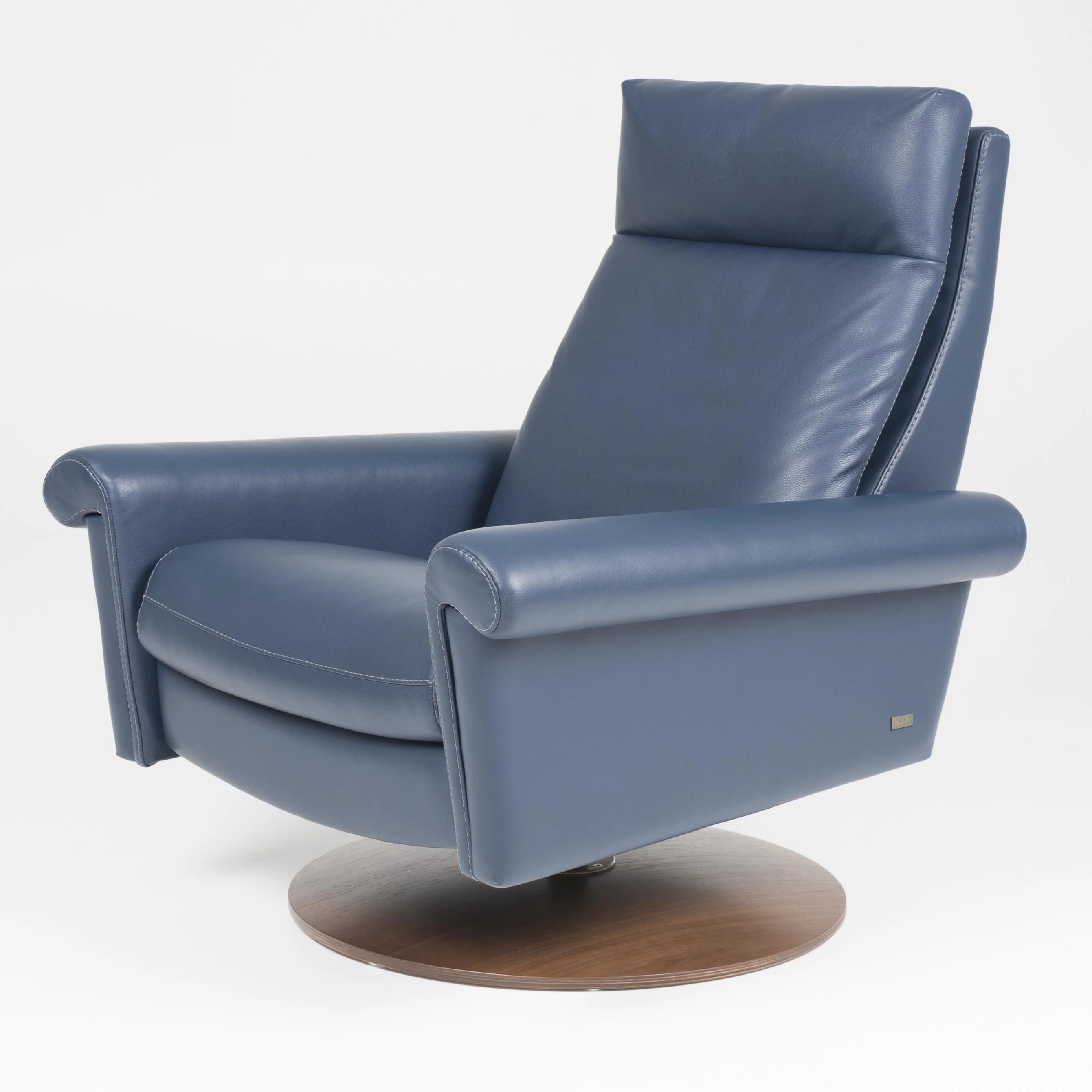 American Leather Nimbus European Style Swivel Glider Reclining Chair ...