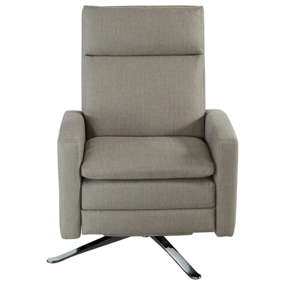 American Leather Simon SMO-REC-ST SMO Gray Contemporary Swivel Recliner ...