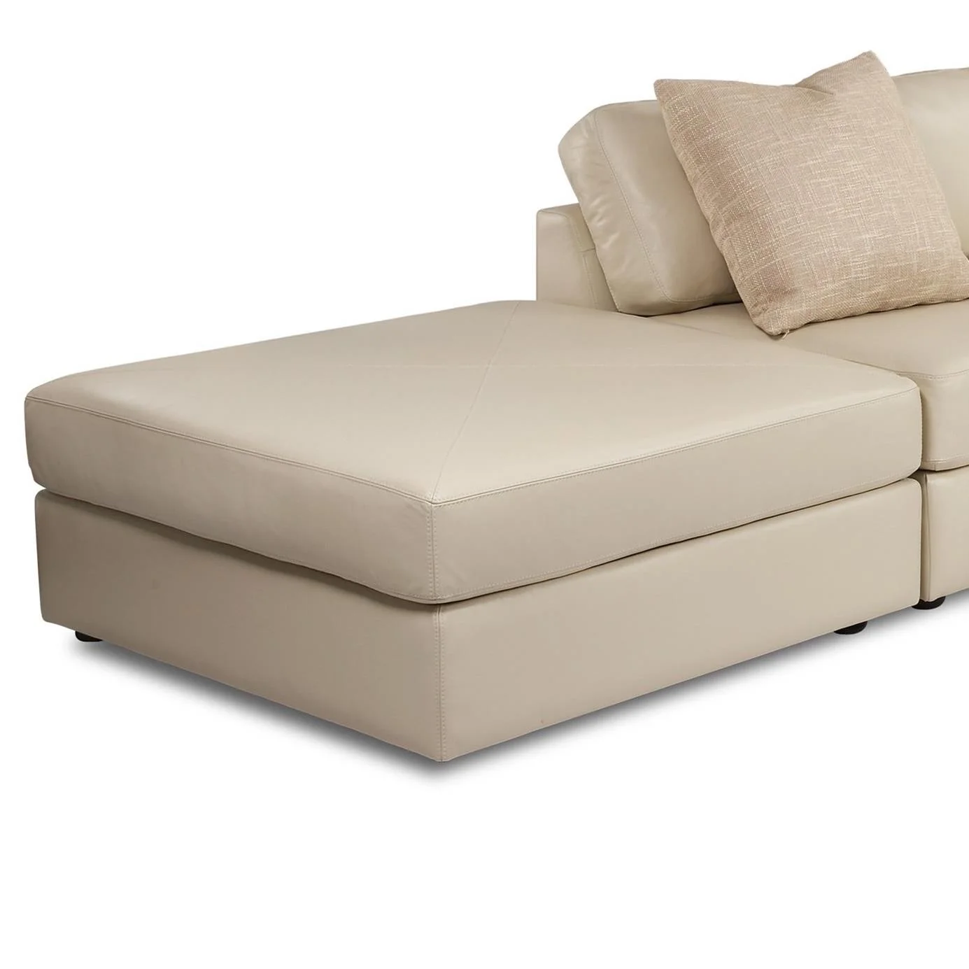 American Leather Steve STV-OTO-ST Casual Contemporary Square Ottoman ...