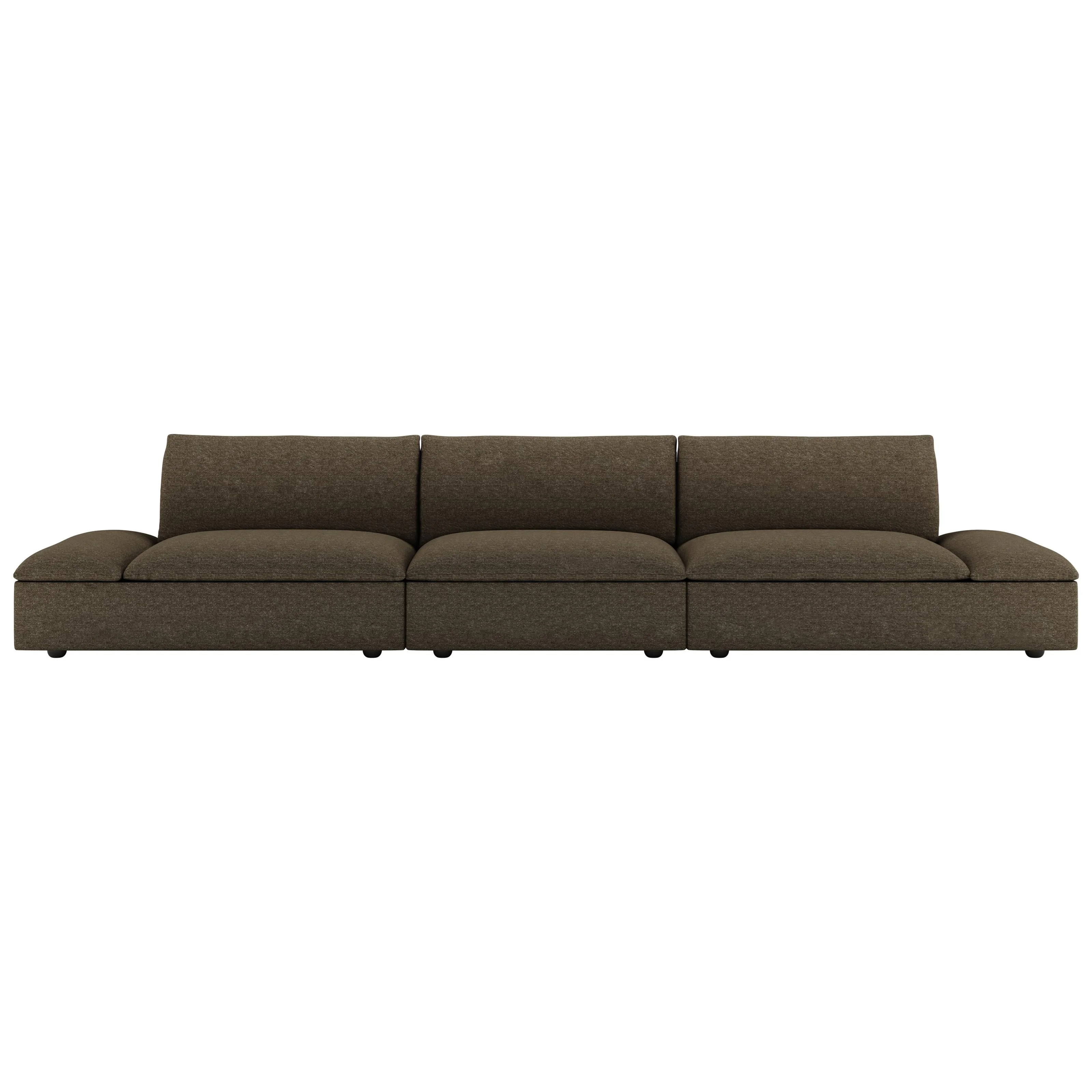 American Leather Versa VRS-C2L-RA+AA+LA-Brown Casual Contemporary 3 ...