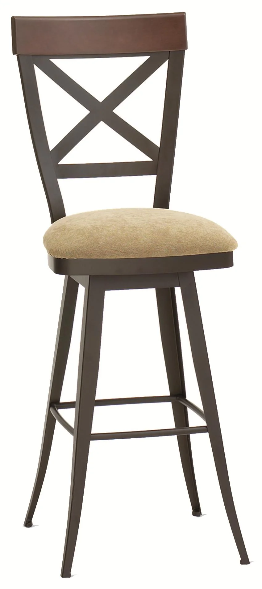 Amisco Countryside 41414-30 Customizable 30" Kyle Swivel Bar Stool in ...