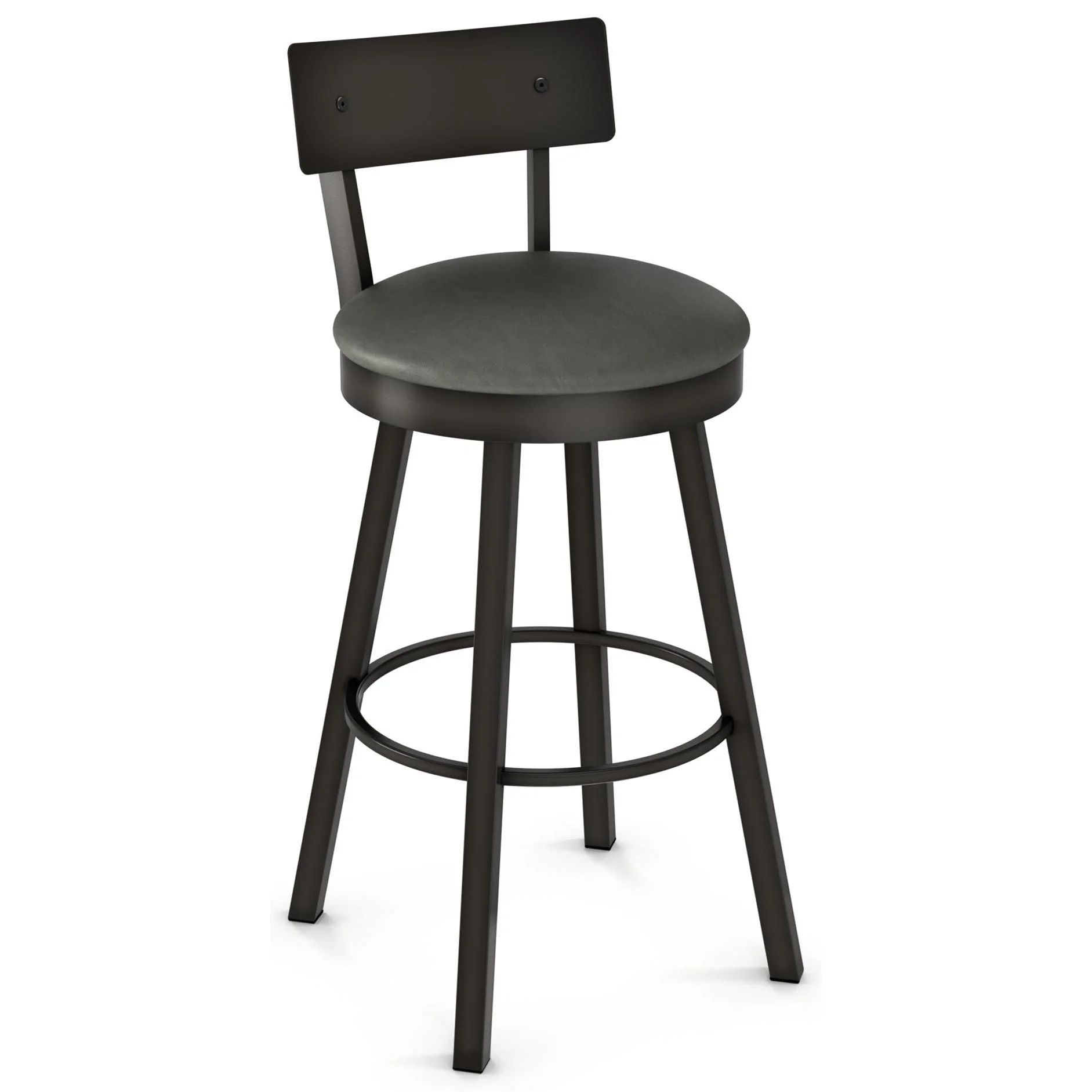 Amisco Industrial 40593-26 26" Lauren Swivel Counter Stool with ...