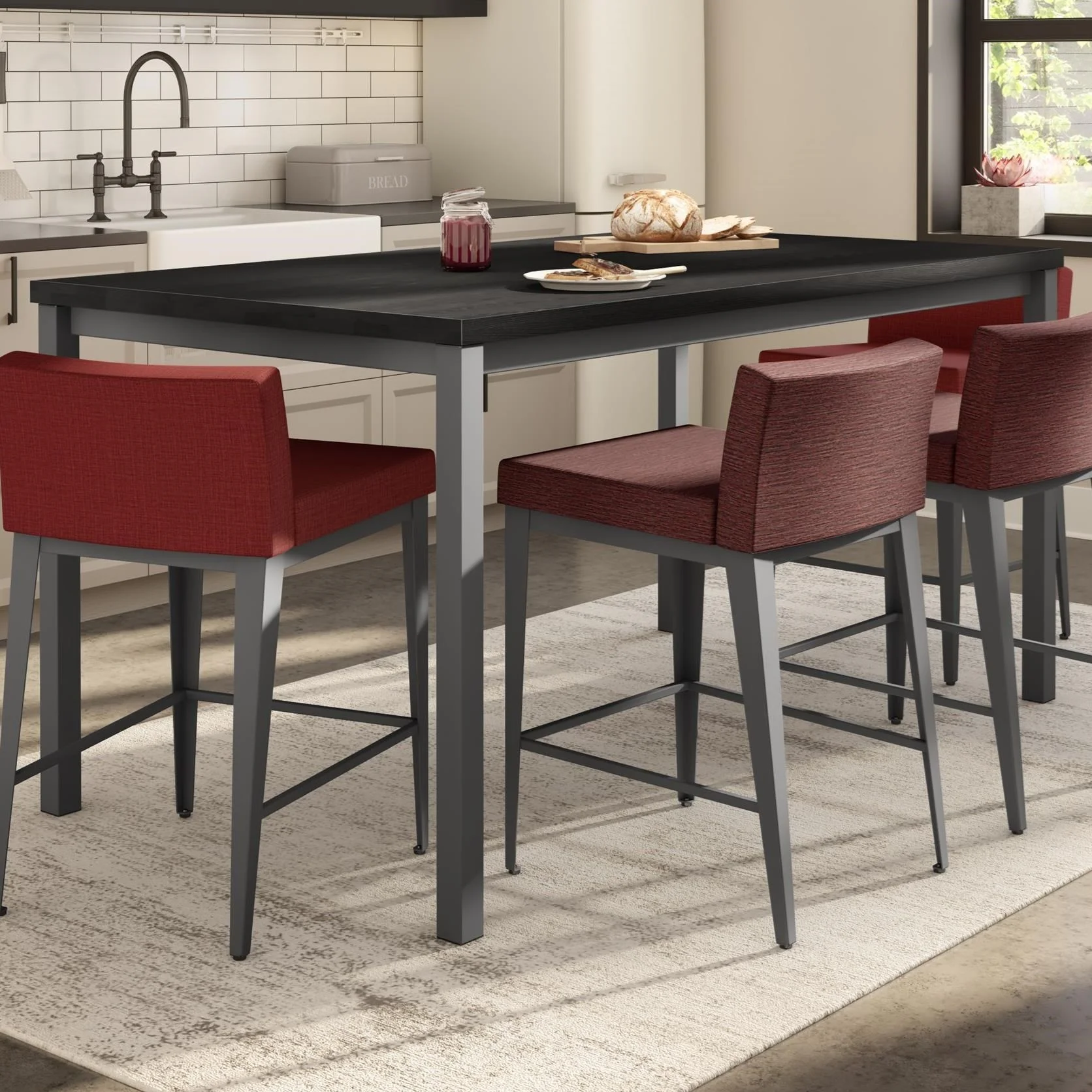 Amisco Boudoir 93487x1+50660-36x1 Customizable Bennington Counter Table ...