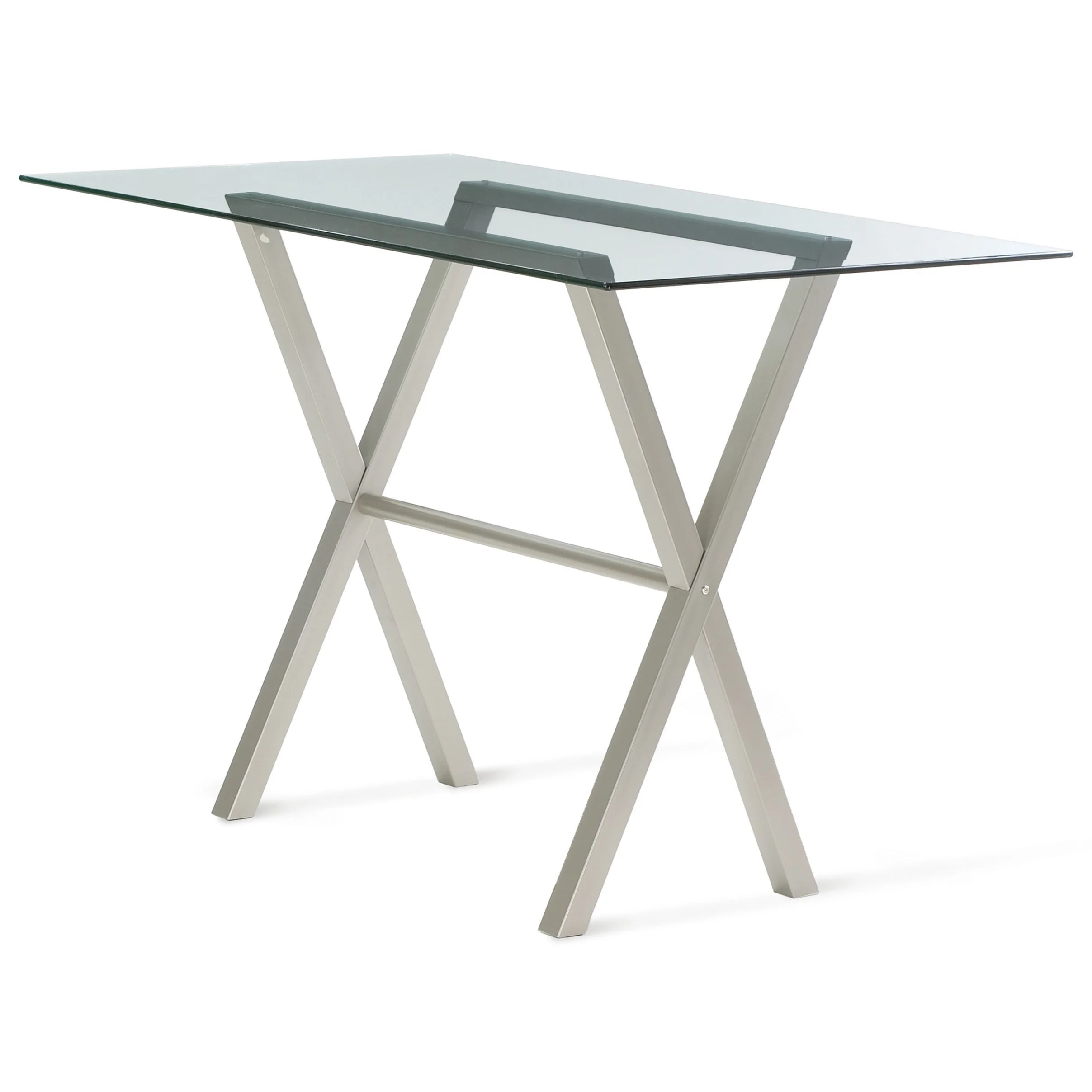 Amisco Urban 50884-56+90260 Customizable Andre Bar Table with Glass Top ...