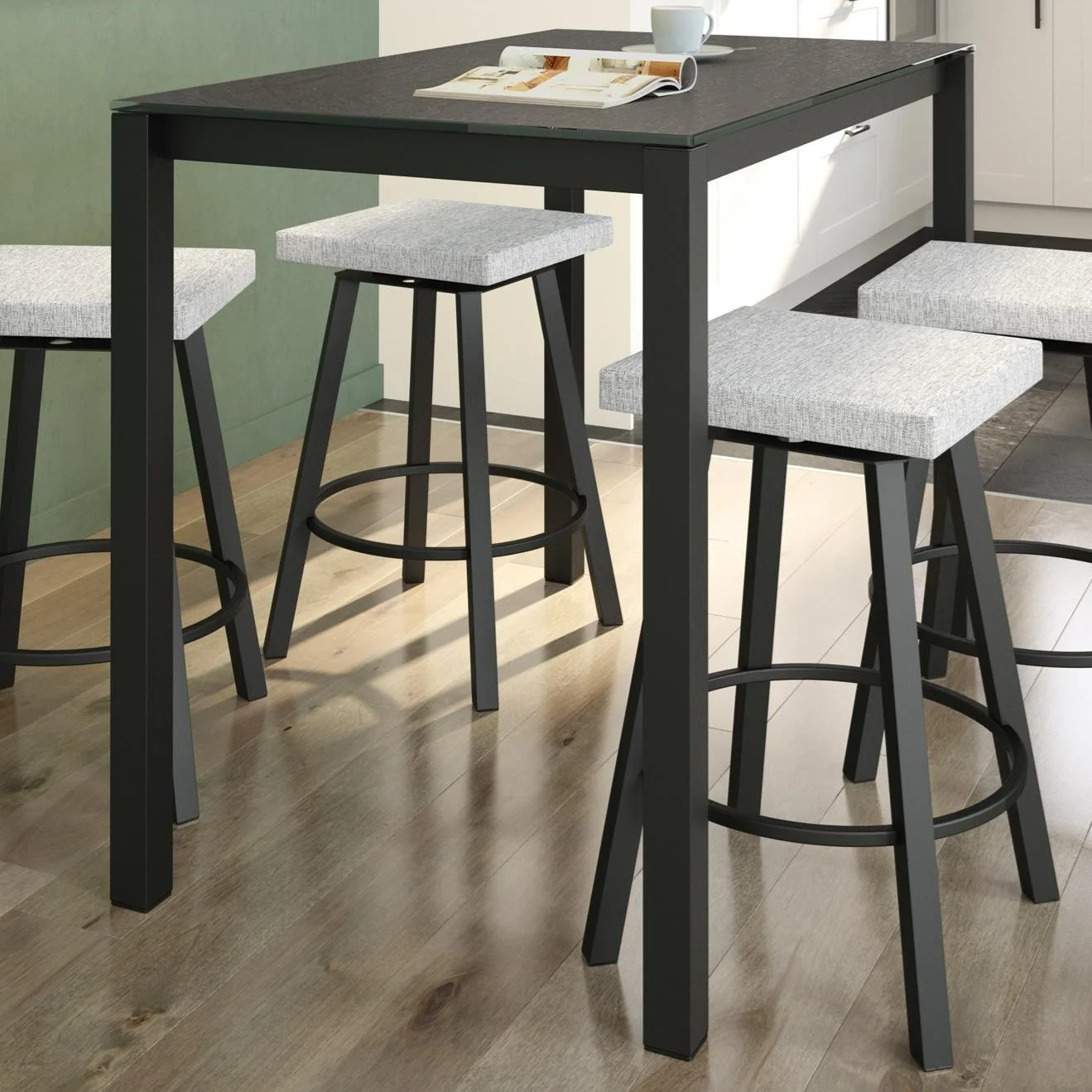 Amisco Urban 91298x1+50968-36x1 Customizable Harrison Counter Table ...