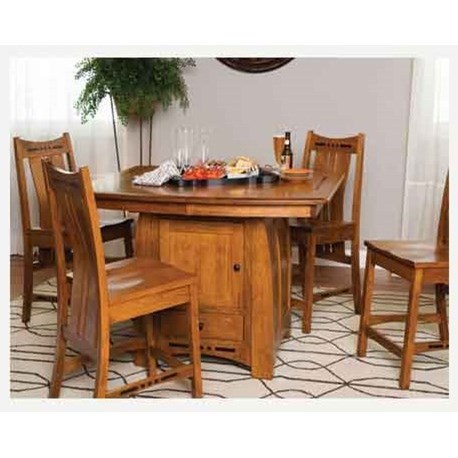 Amish Impressions by Fusion Designs Hayworth HHPTB Table with Butterfly ...