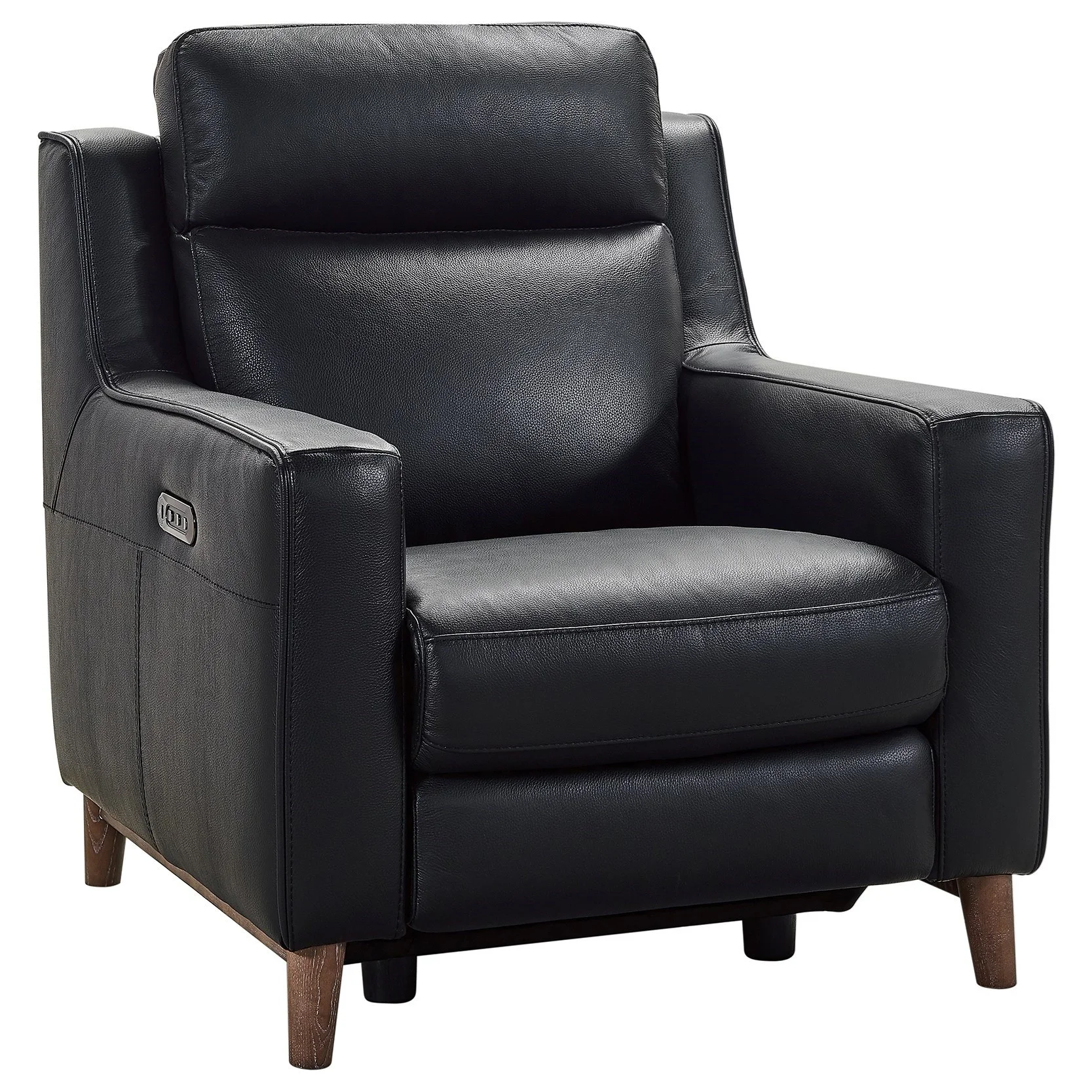 Armen Living Wisteria LCWS1BLK Contemporary Reclining Chair in Light ...